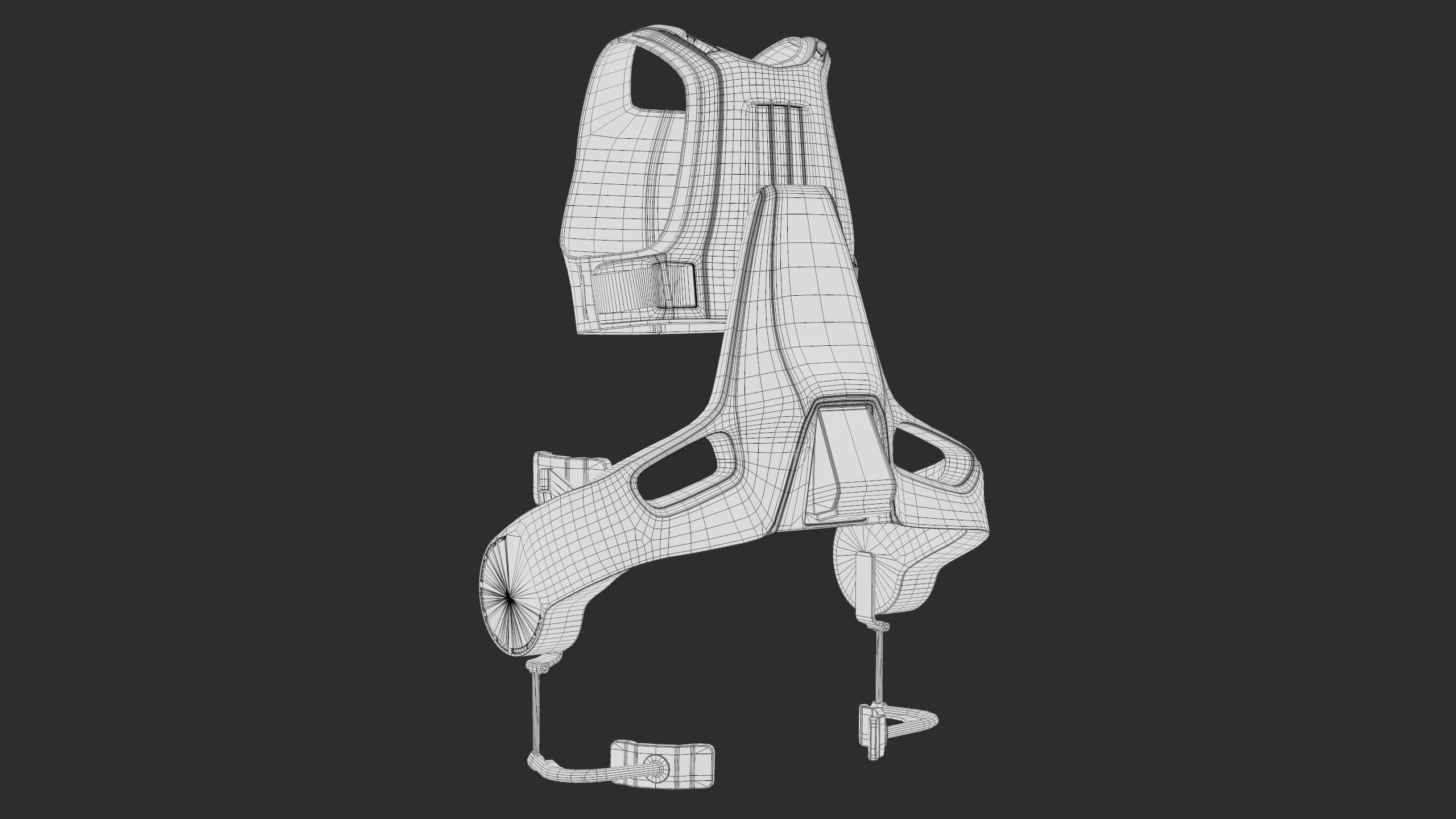 Industrial Exoskeleton Apogee Yellow PBR - 3D Model by Locus Models