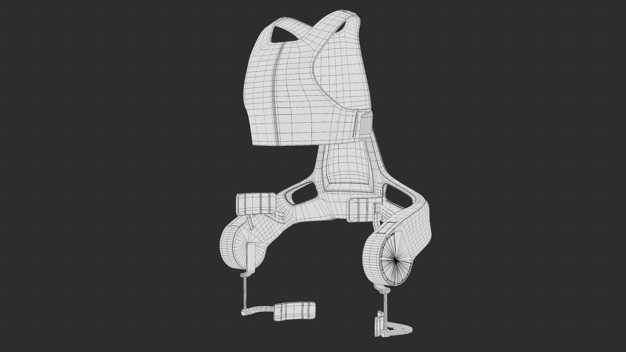 Industrial Exoskeleton Apogee Yellow PBR - 3D Model by Locus Models