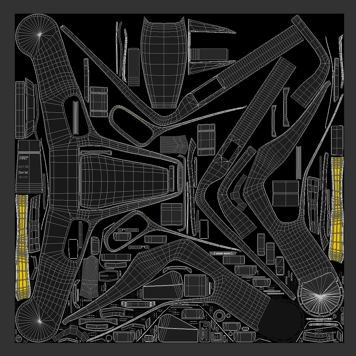 Industrial Exoskeleton Apogee Yellow PBR - 3D Model by Locus Models