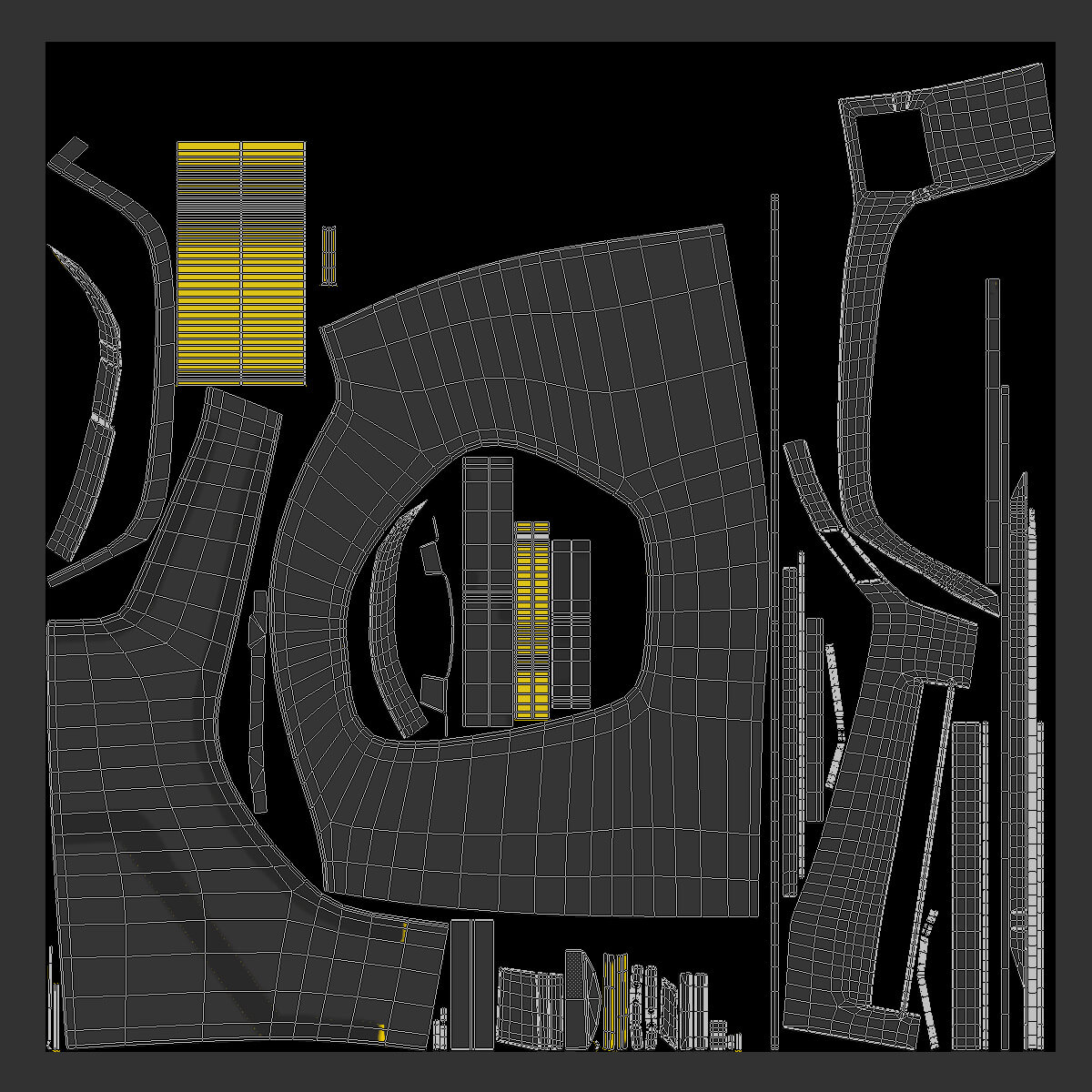 Industrial Exoskeleton Apogee Yellow PBR - 3D Model by Locus Models