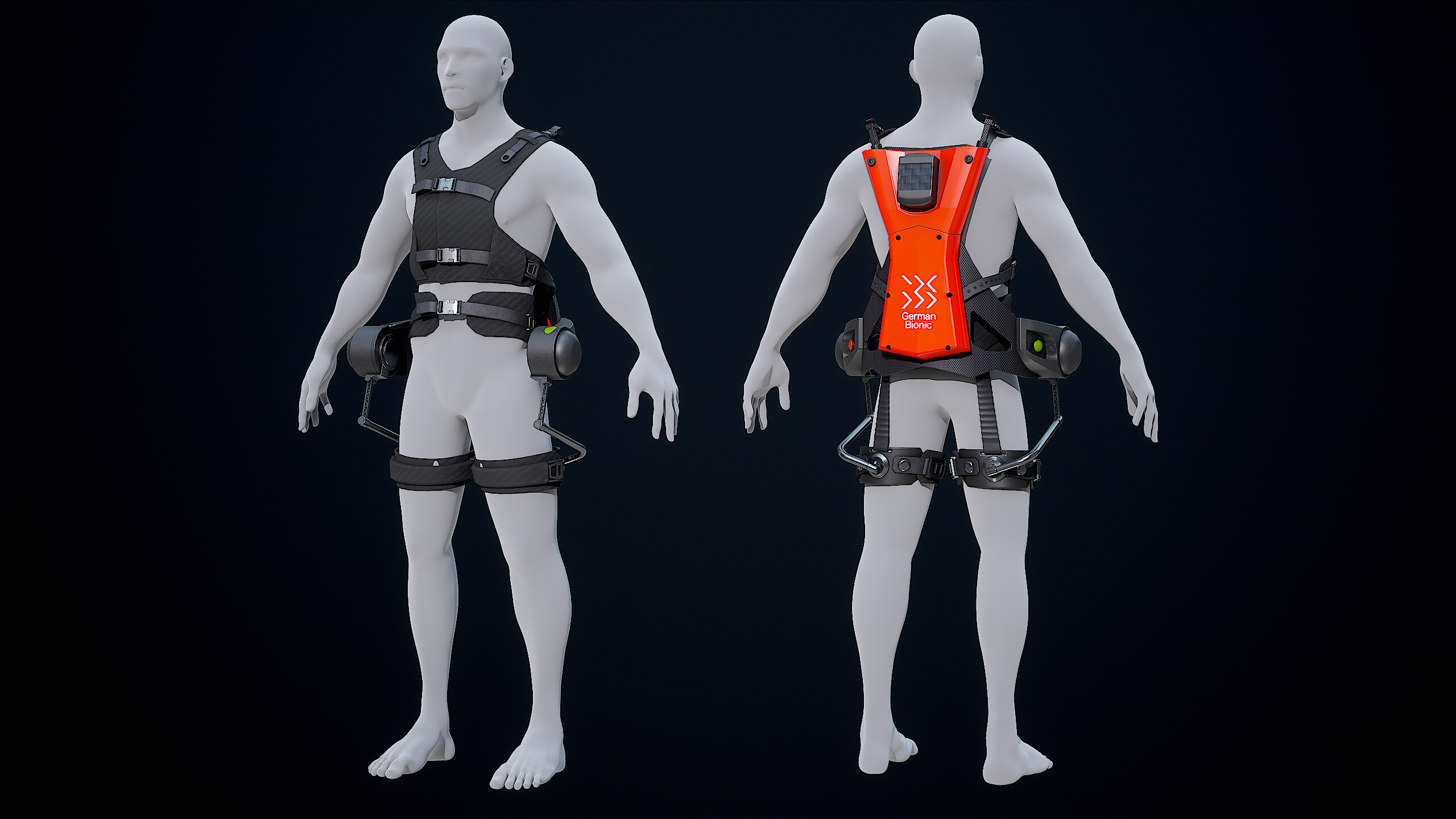 Industrial Exoskeleton Cray-X Red 3D Model by Locus Models