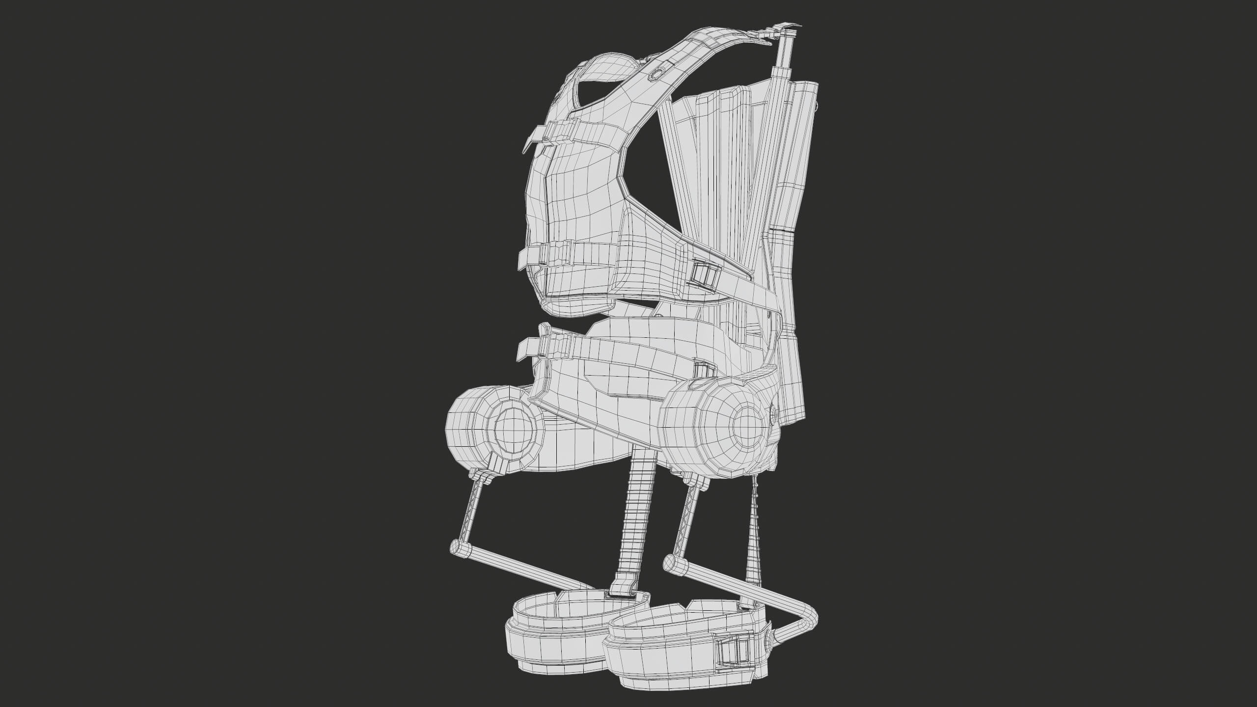 Industrial Exoskeleton Cray-X Red 3D Model by Locus Models