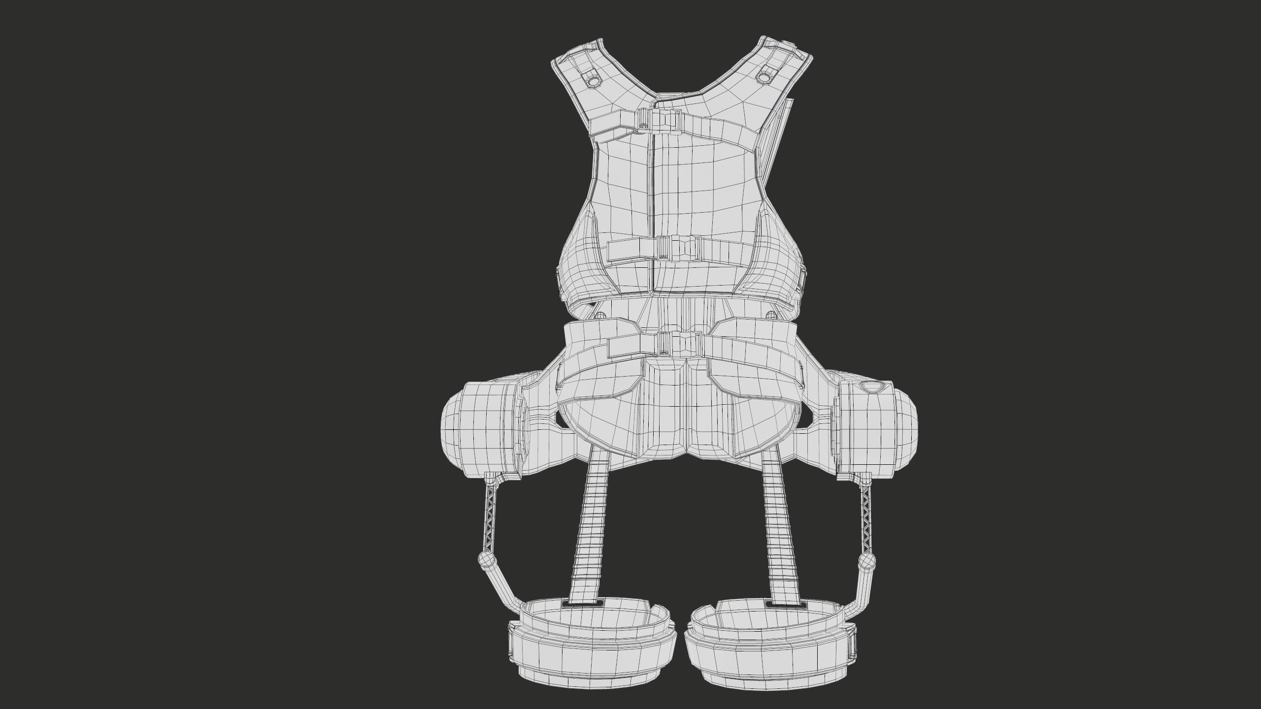 Industrial Exoskeleton Cray-X Red 3D Model by Locus Models