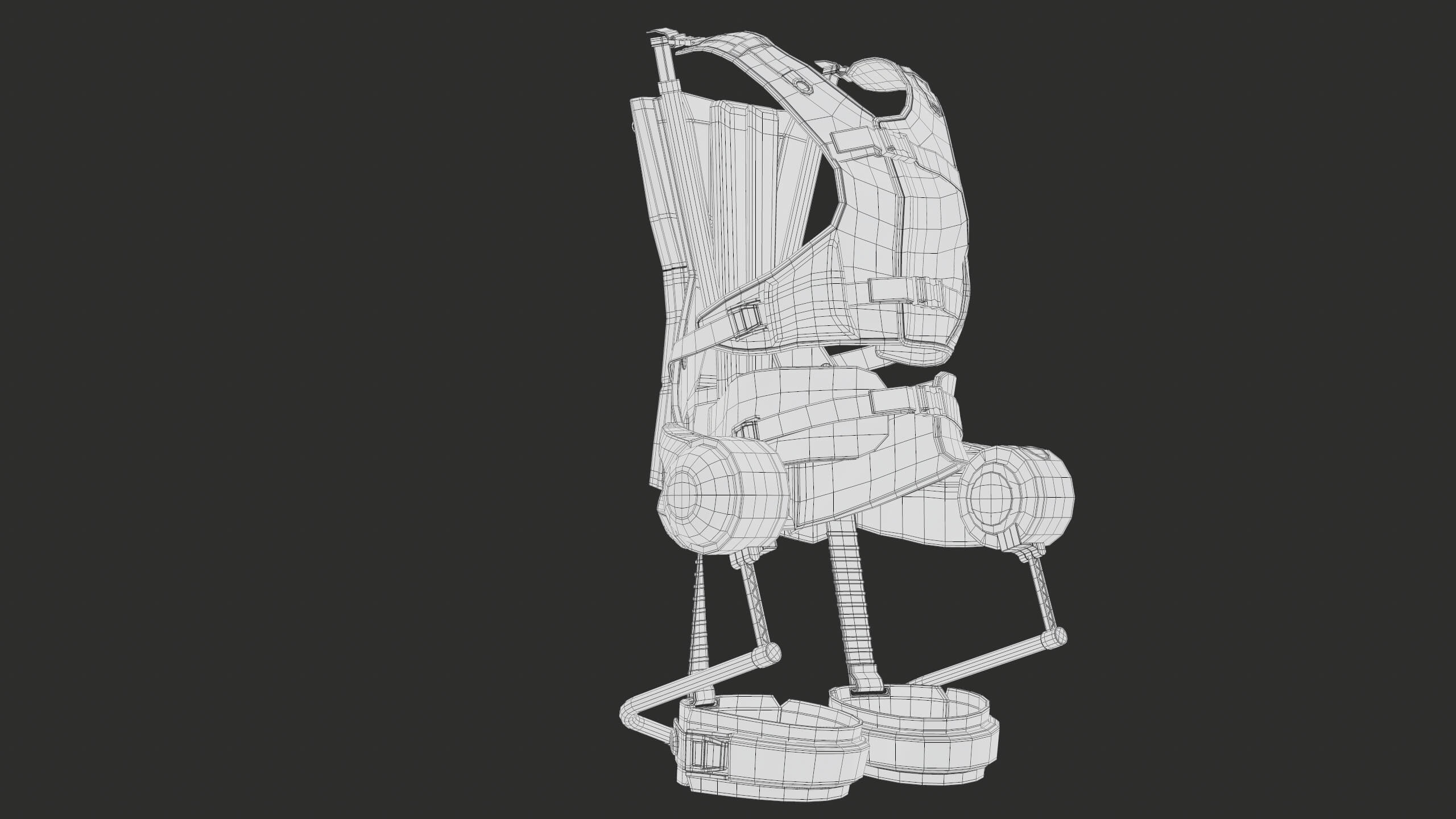 Industrial Exoskeleton Cray-X Red 3D Model by Locus Models