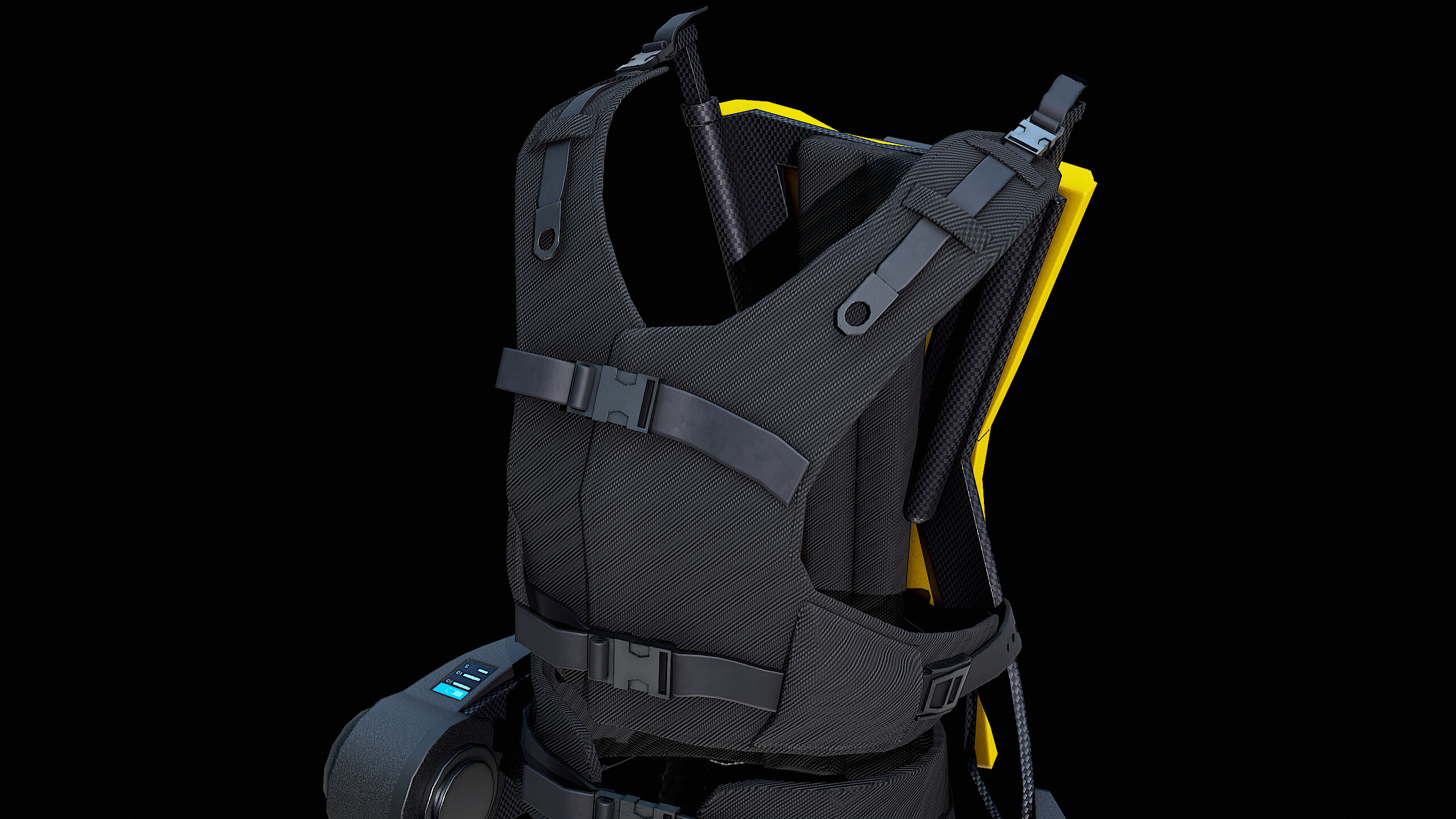 Industrial Exoskeleton Cray-X Yellow 3D Model by Locus Models