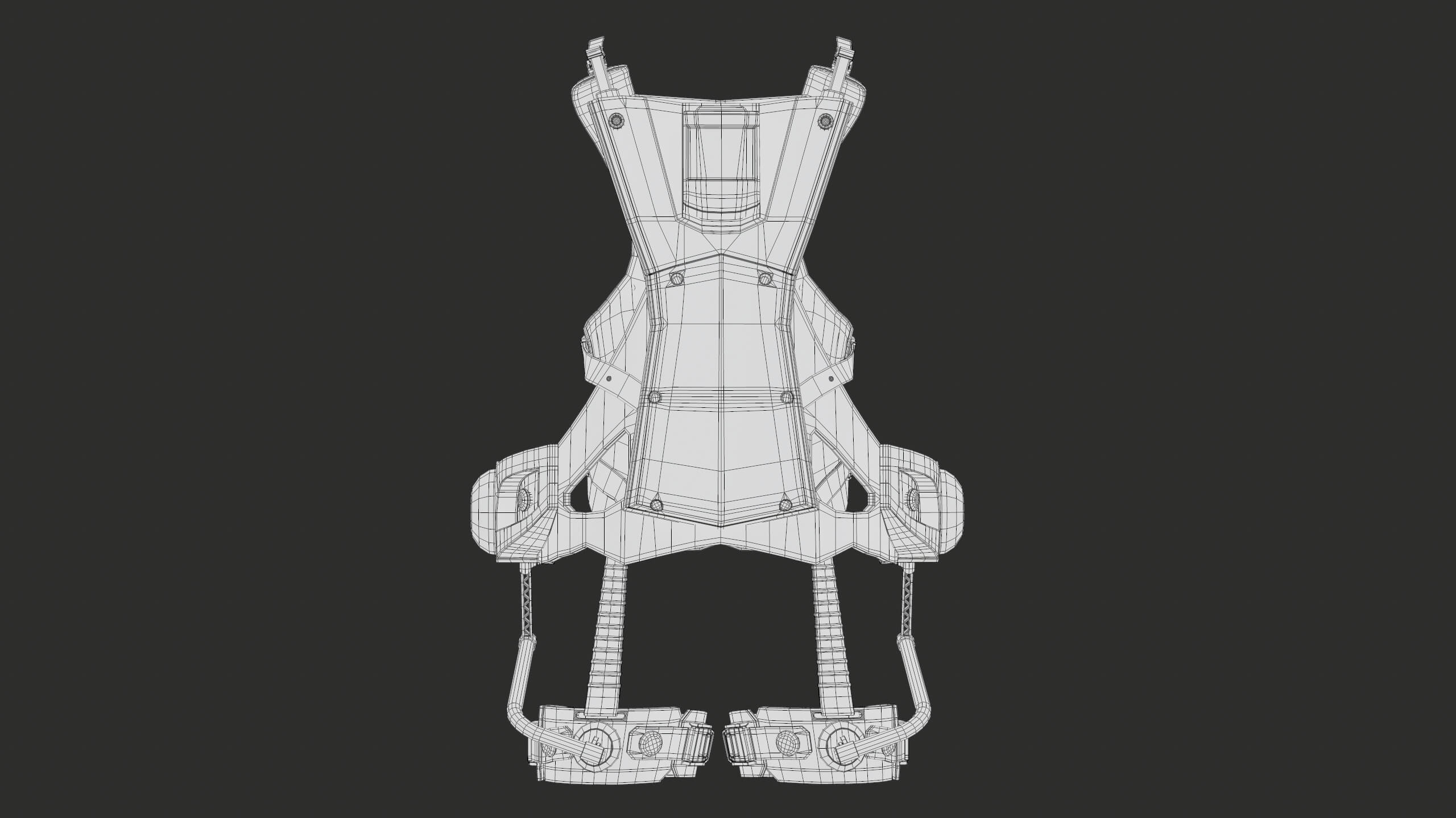 Industrial Exoskeleton Cray-X Yellow 3D Model by Locus Models