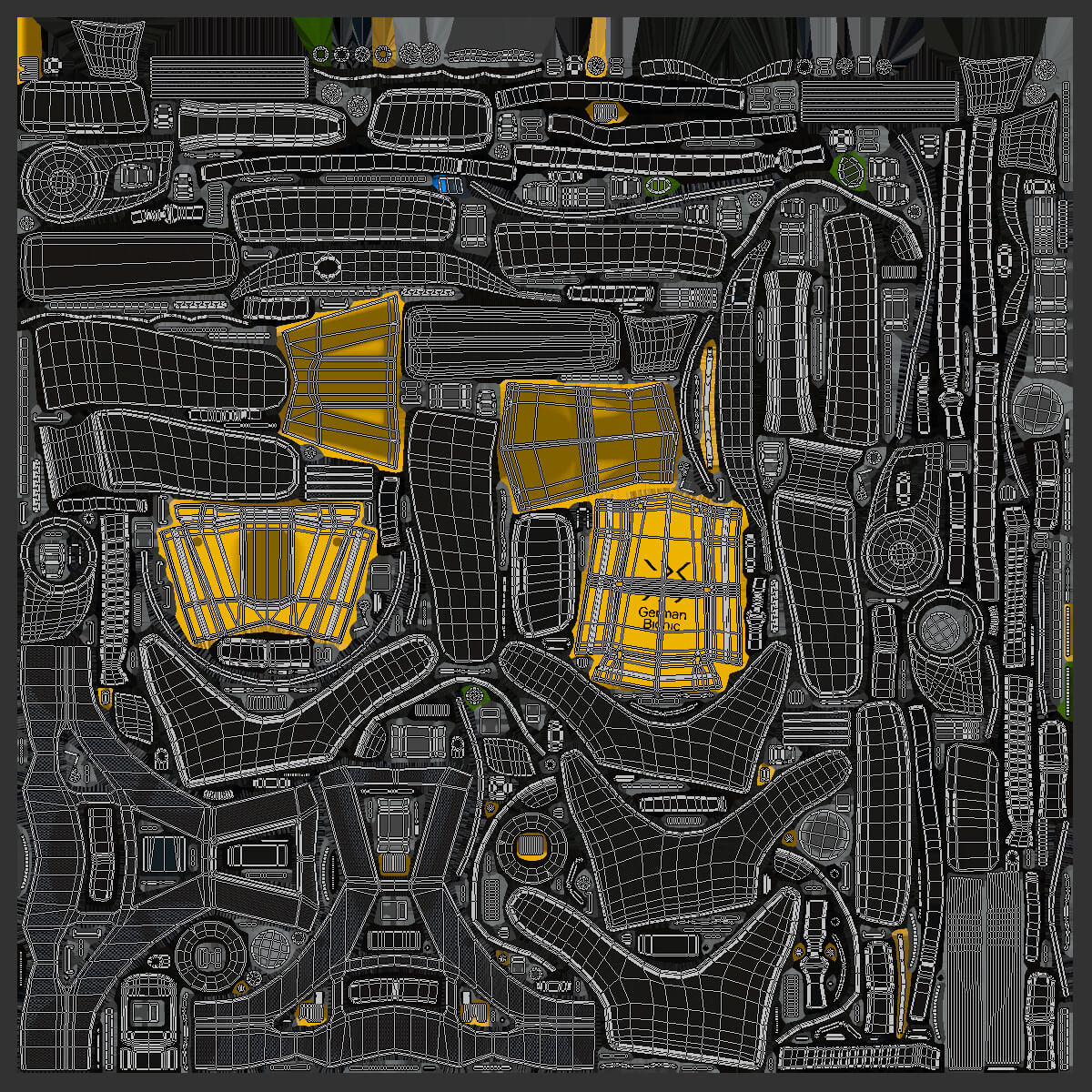 Industrial Exoskeleton Cray-X Yellow 3D Model by Locus Models