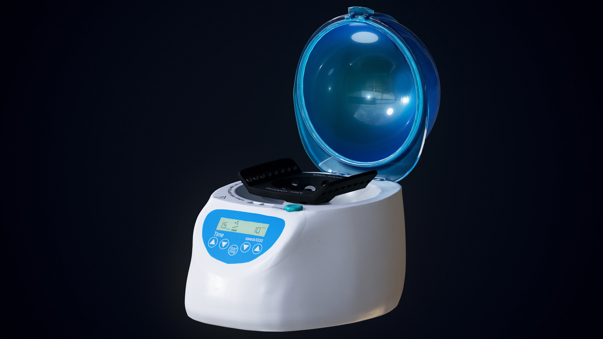 Laboratory Mini Centrifuge Equipment PBR - 3D Model by Locus Models