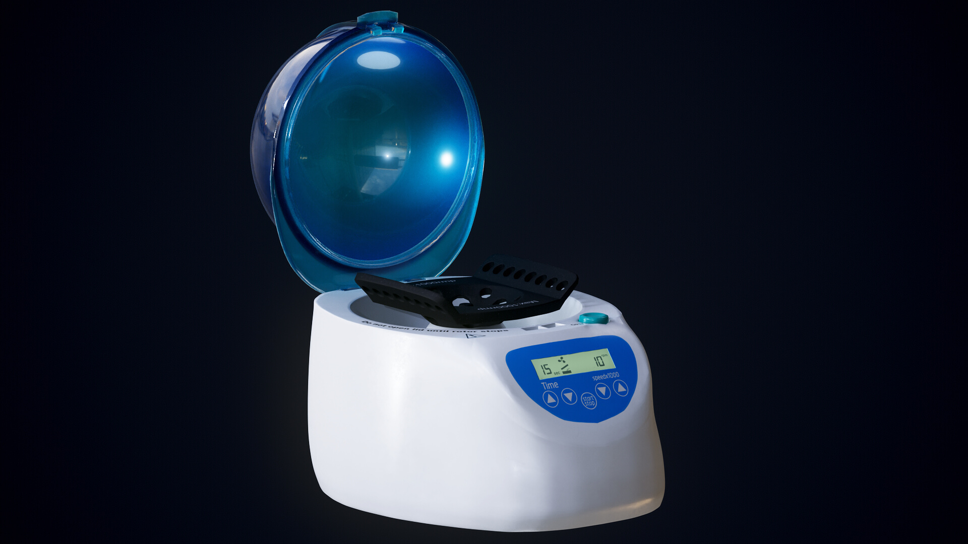 Laboratory Mini Centrifuge Equipment PBR - 3D Model by Locus Models