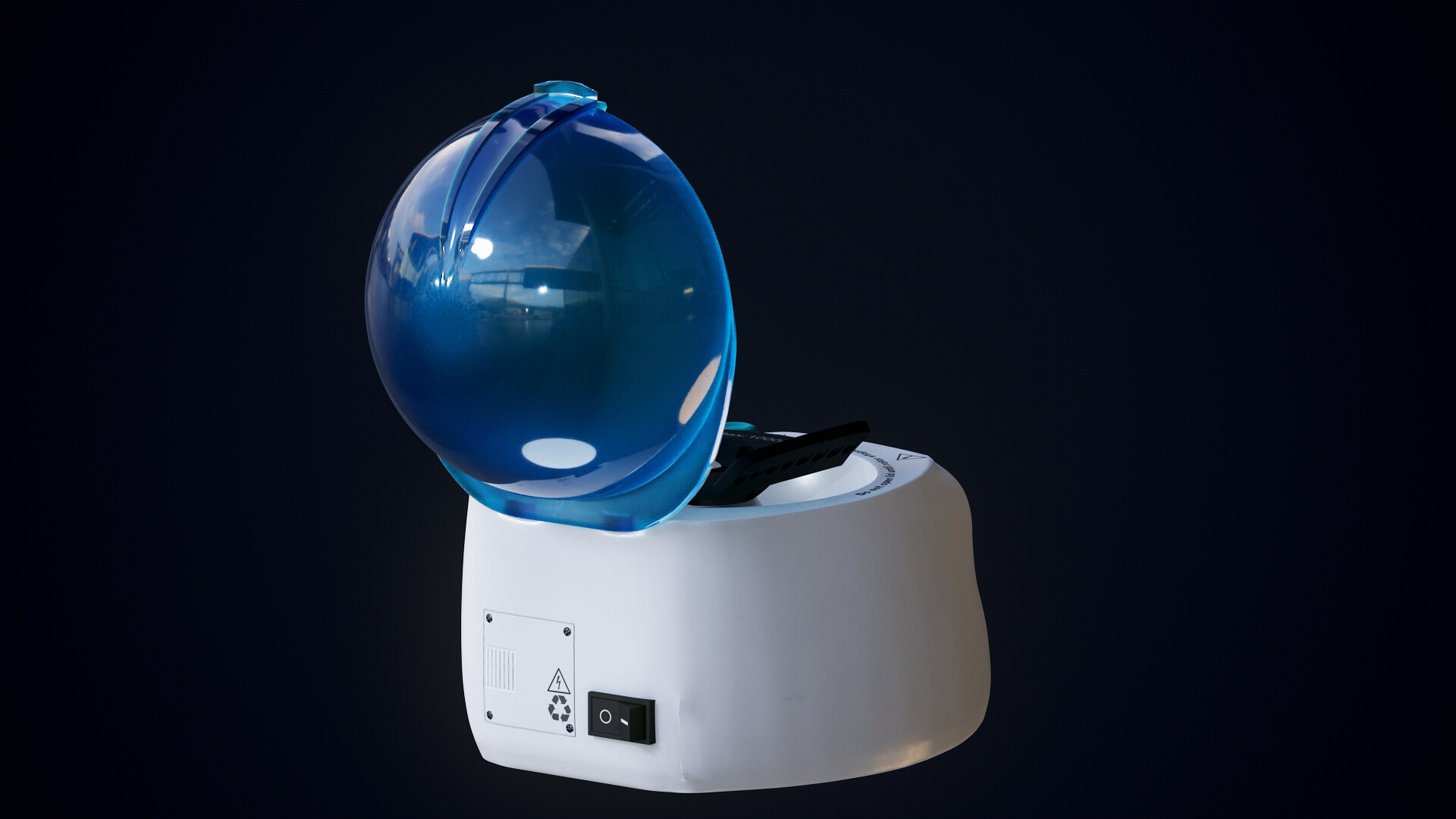 Laboratory Mini Centrifuge Equipment PBR - 3D Model by Locus Models