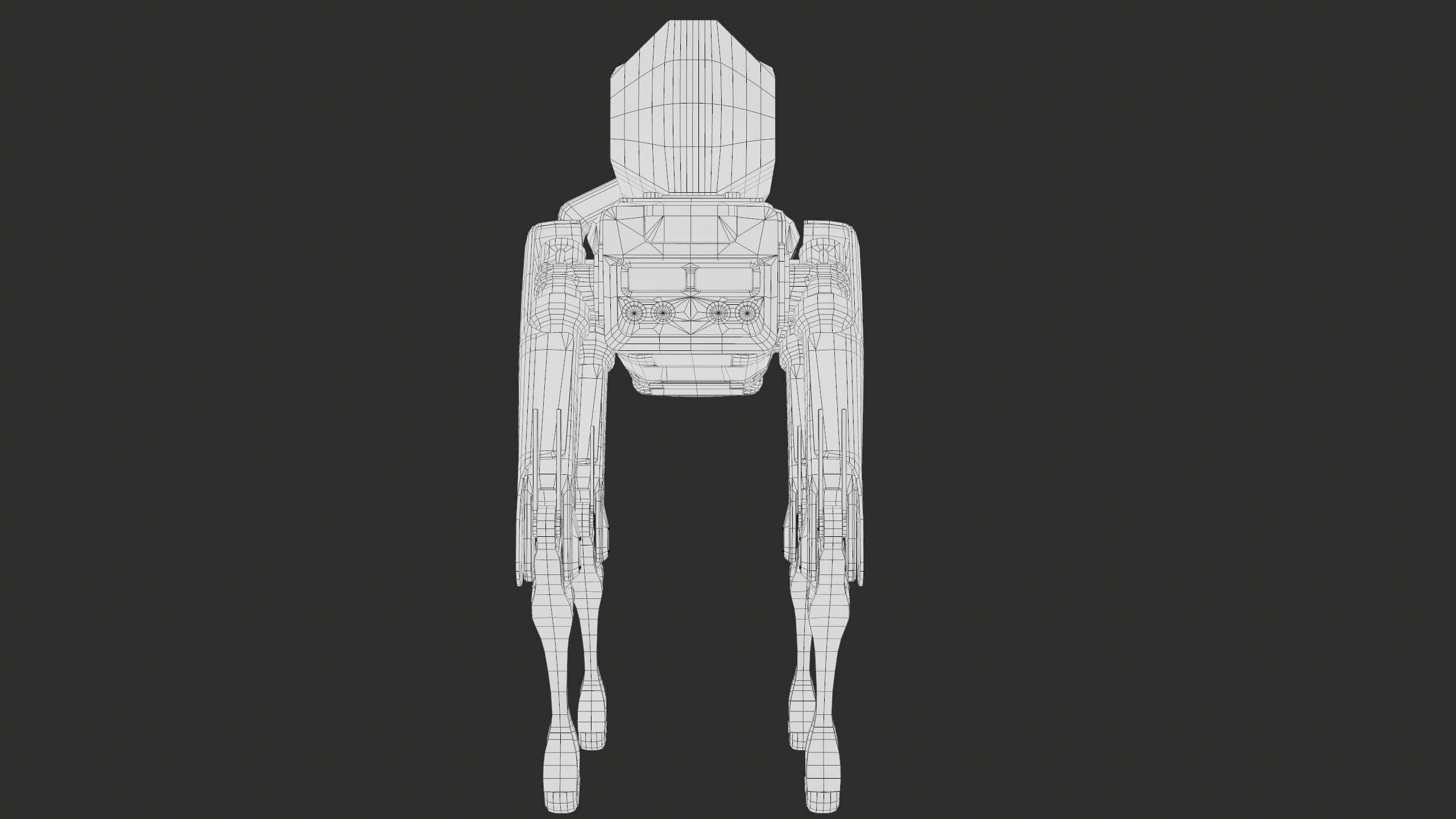 Military Robot Dog With The Rifle PBR - 3D Model by Locus Models