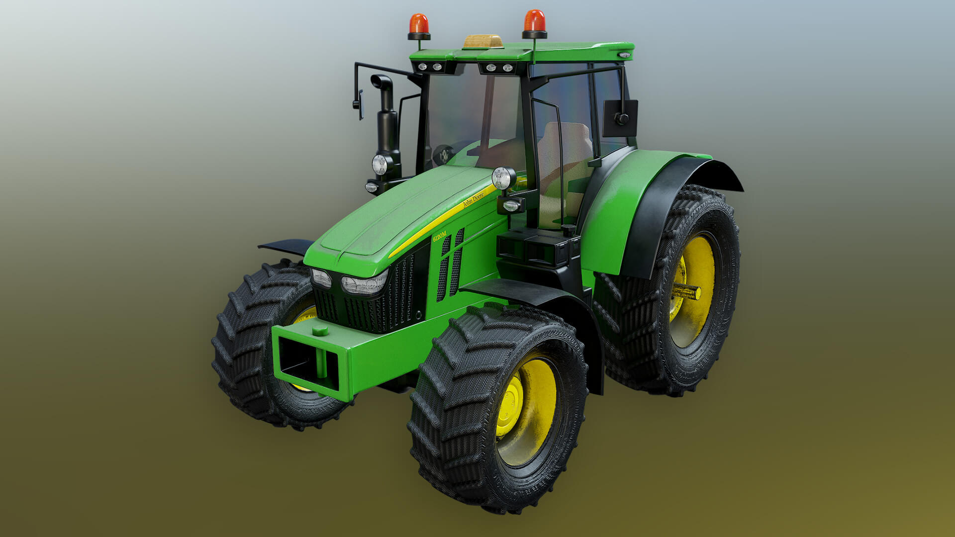 Modern Heavy Agriculture Tractor - 3D Model by Locus Models