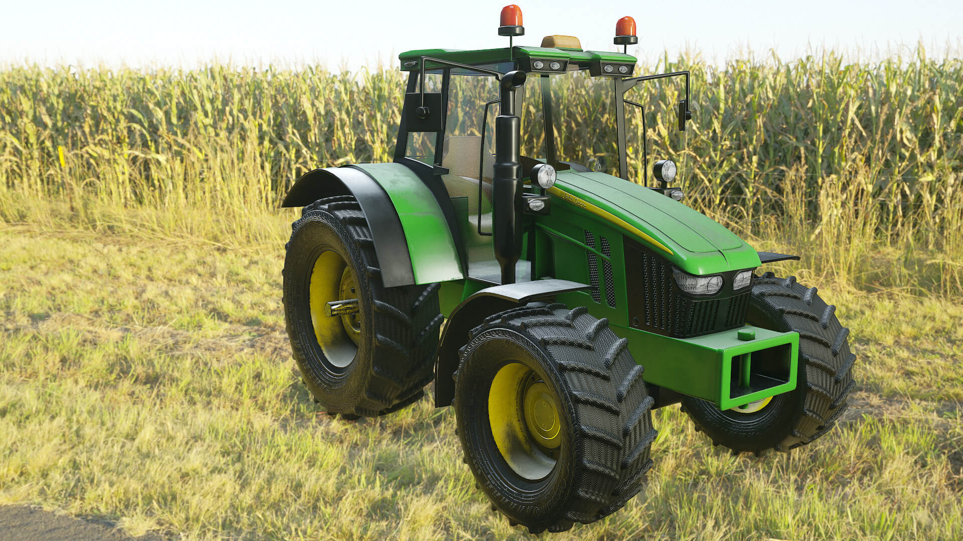 Modern Heavy Agriculture Tractor - 3D Model by Locus Models