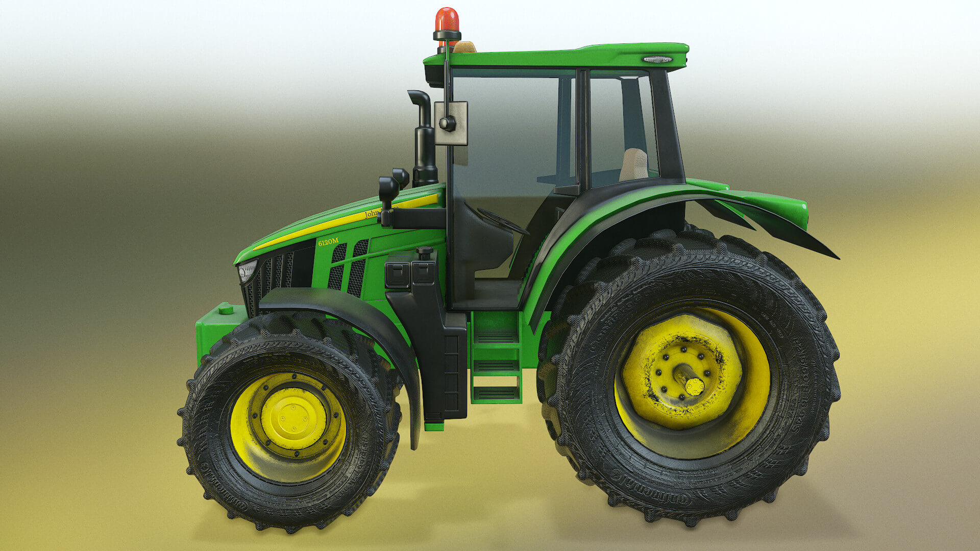 Modern Heavy Agriculture Tractor - 3D Model by Locus Models