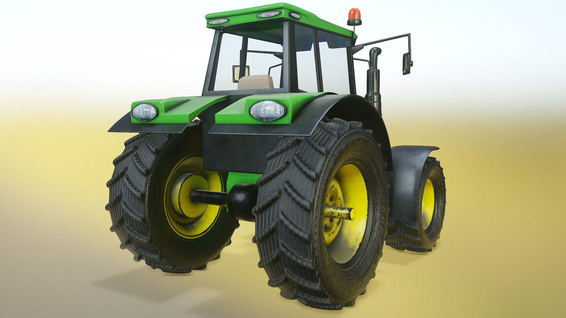 Modern Heavy Agriculture Tractor - 3D Model by Locus Models