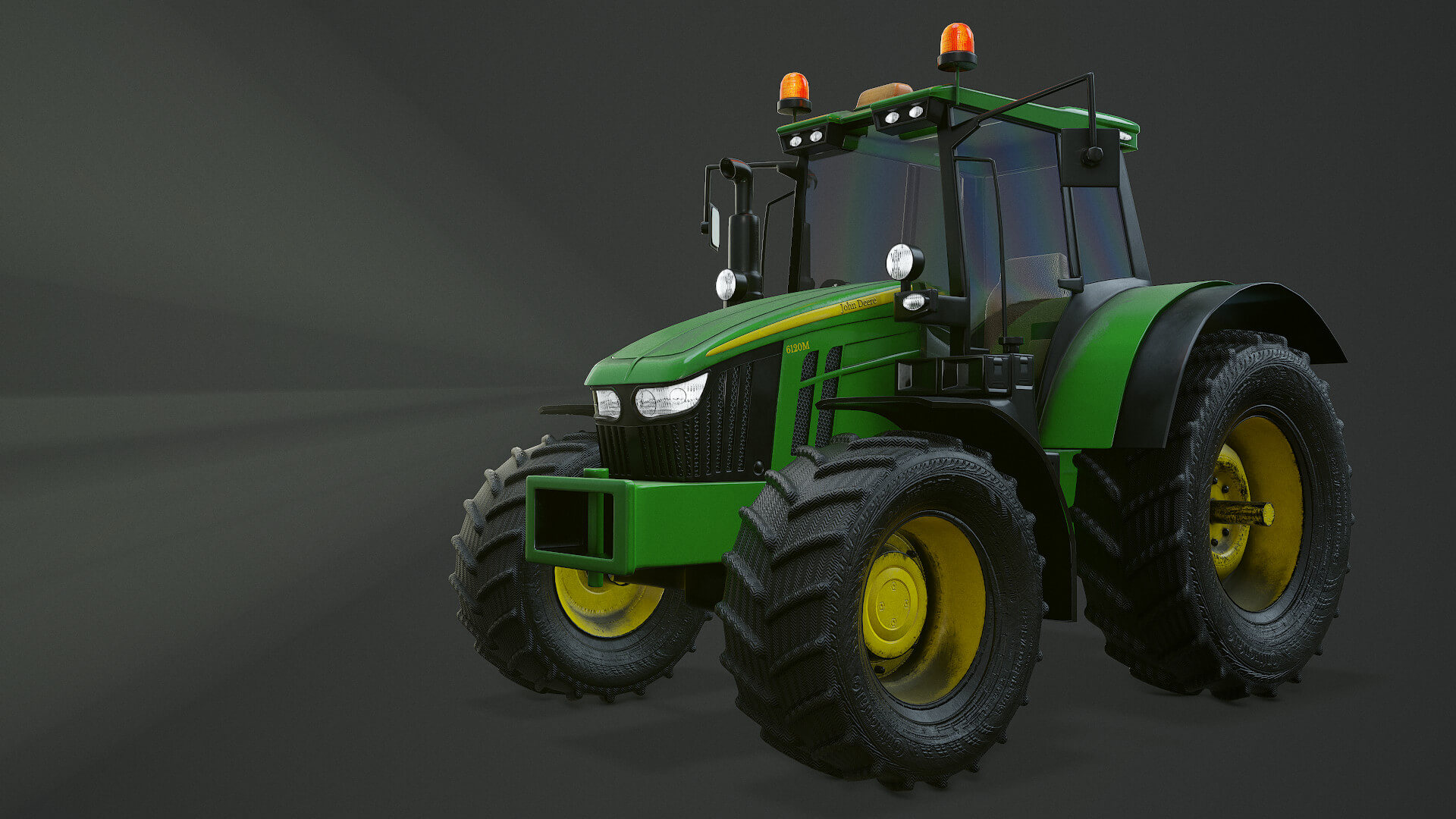 Modern Heavy Agriculture Tractor - 3D Model by Locus Models