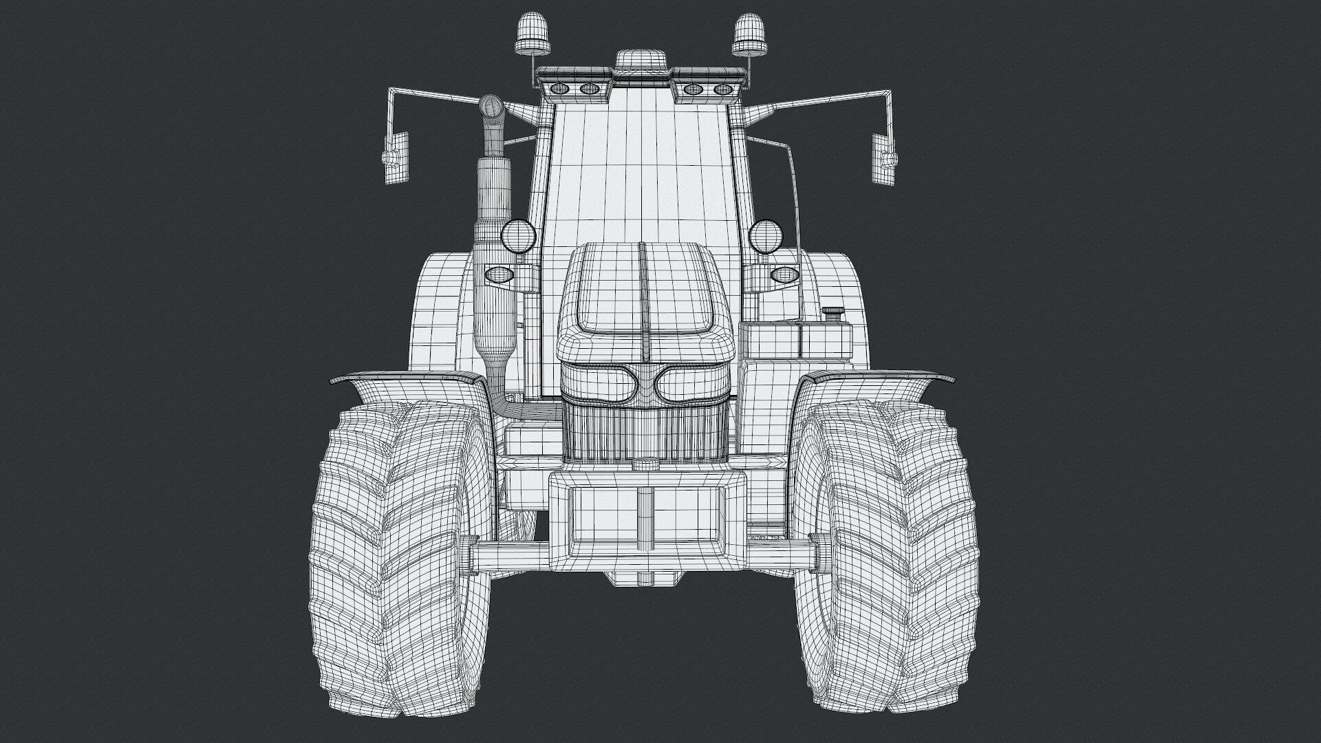 Modern Heavy Agriculture Tractor - 3D Model by Locus Models