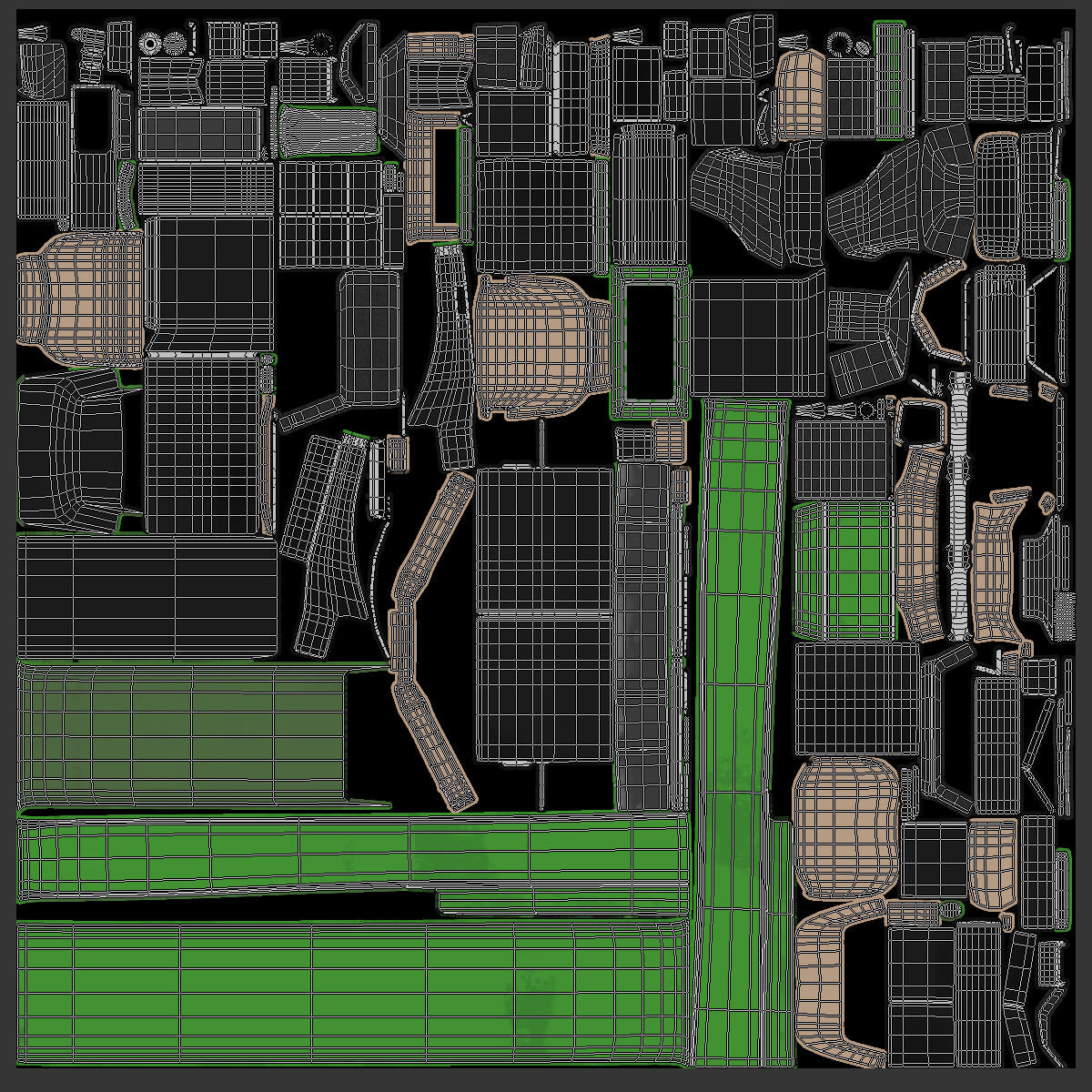 Modern Heavy Agriculture Tractor - 3D Model by Locus Models