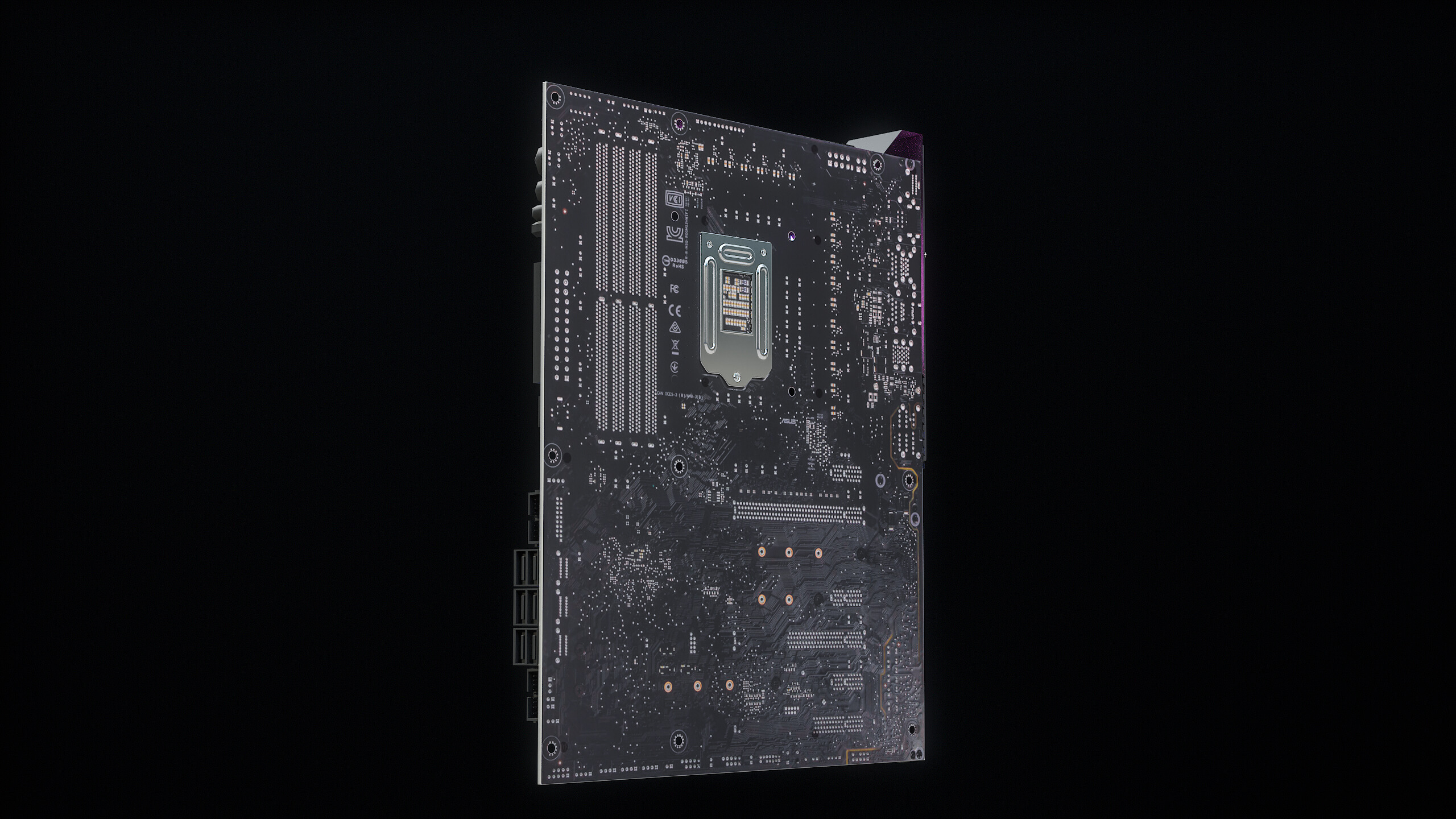 Modern PC Gaming Motherboard PBR - 3D Model by Locus Models
