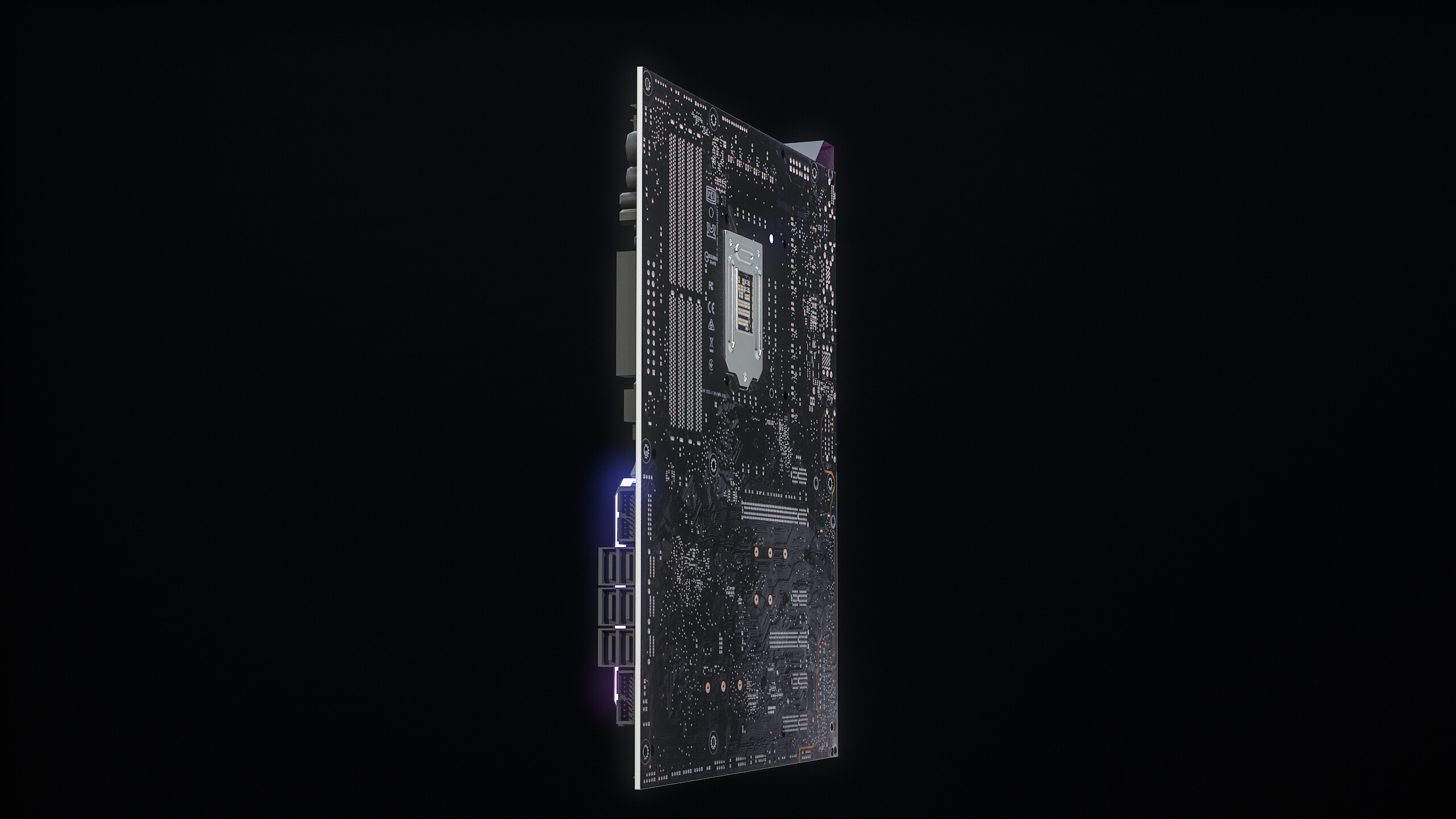 Modern PC Gaming Motherboard PBR - 3D Model by Locus Models