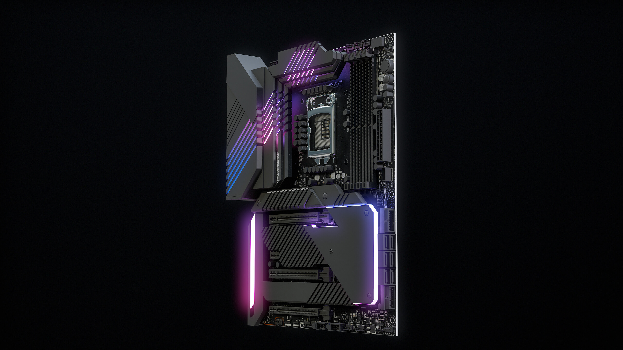 Modern PC Gaming Motherboard PBR - 3D Model by Locus Models
