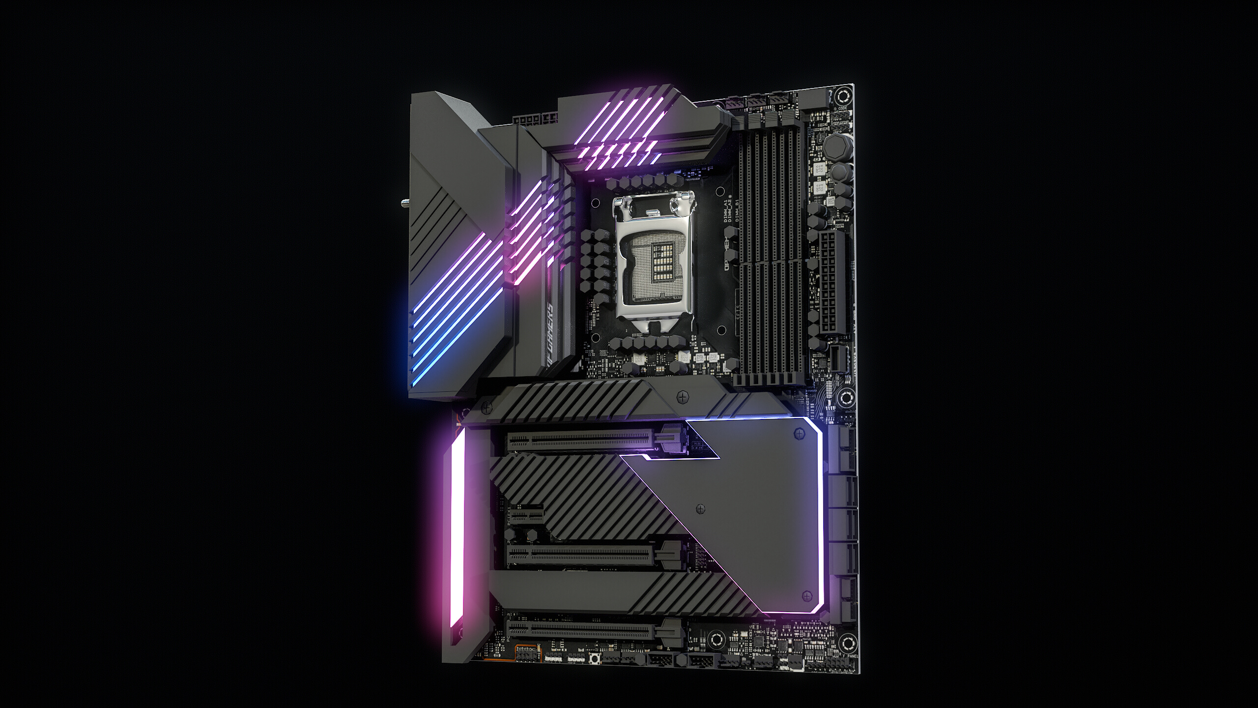Modern PC Gaming Motherboard PBR - 3D Model by Locus Models