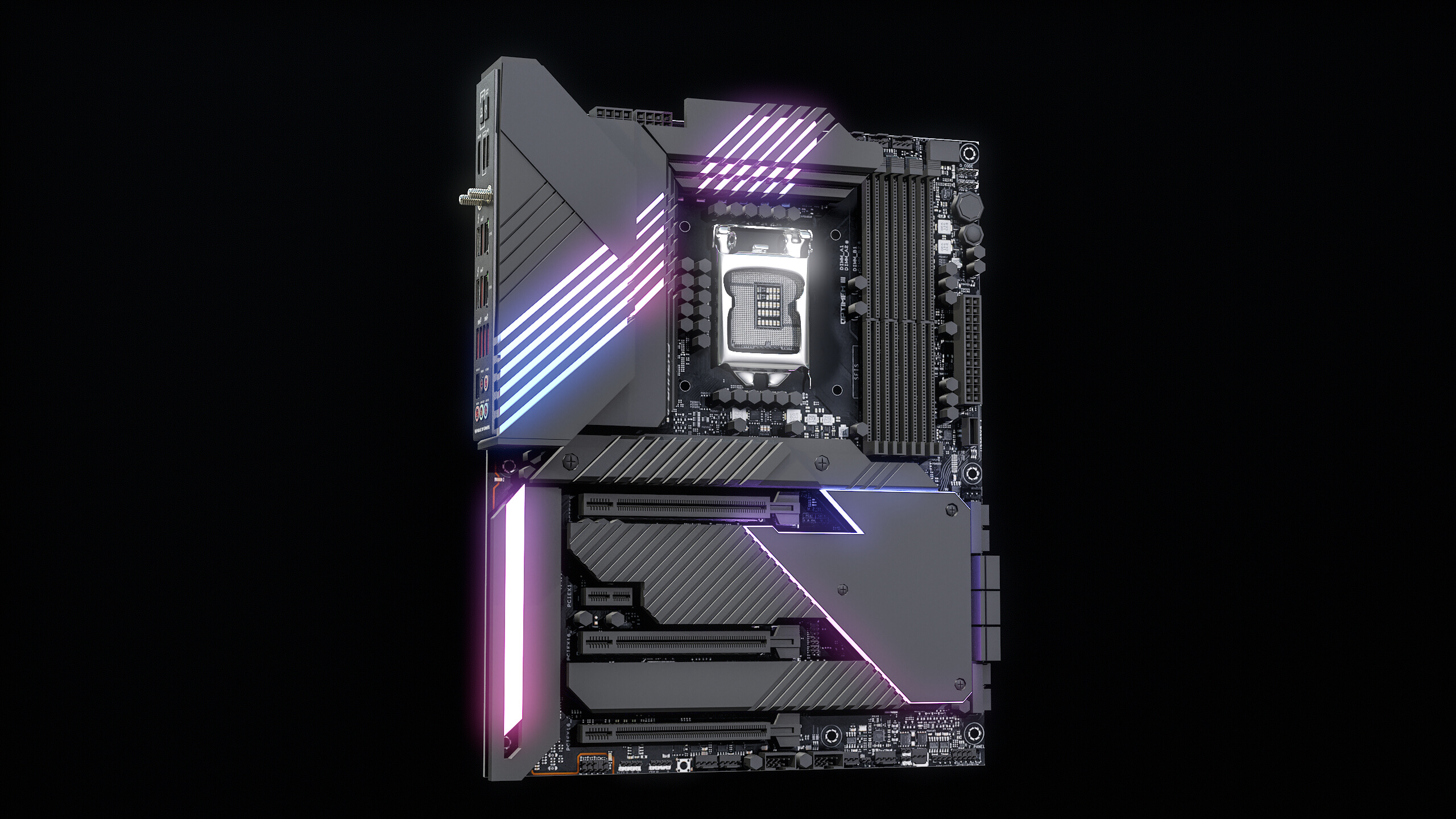 Modern PC Gaming Motherboard PBR - 3D Model by Locus Models