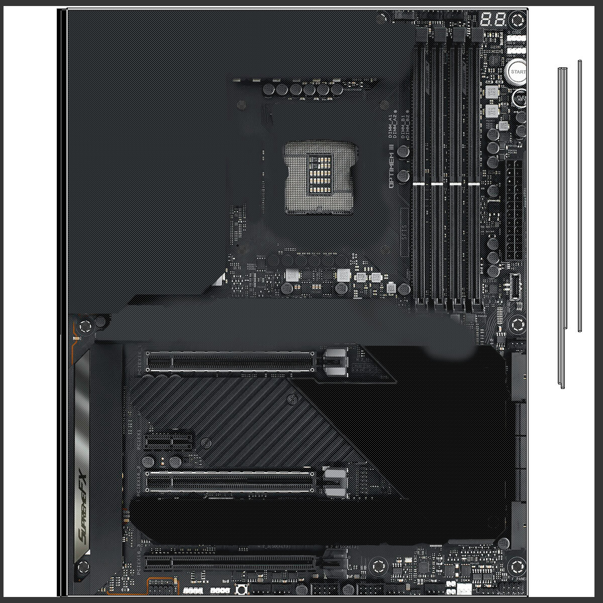 Modern PC Gaming Motherboard PBR - 3D Model by Locus Models