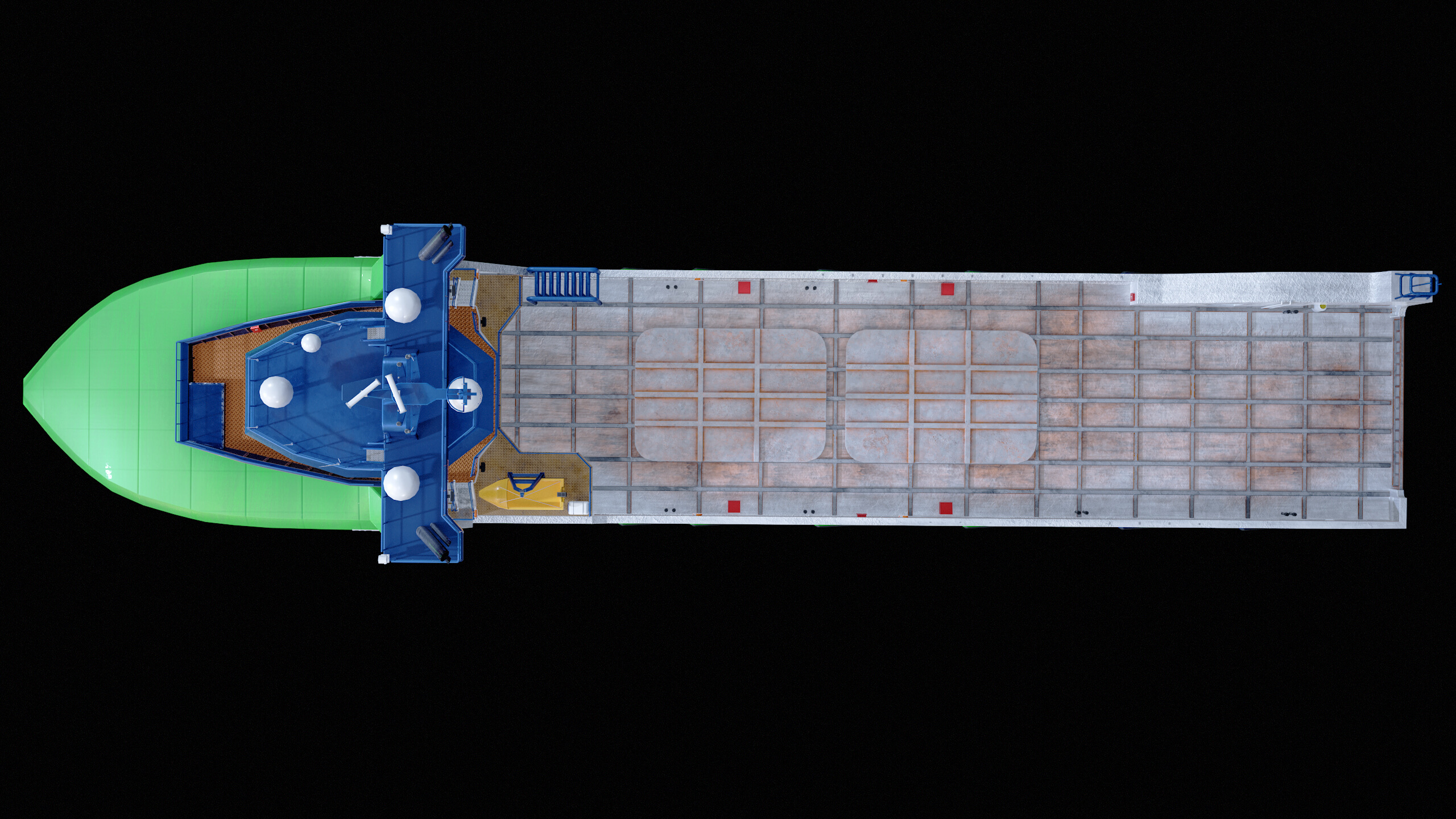 Multipurpose Vessel Usv Mothership Armada 7803 PBR - 3D Model by Locus ...