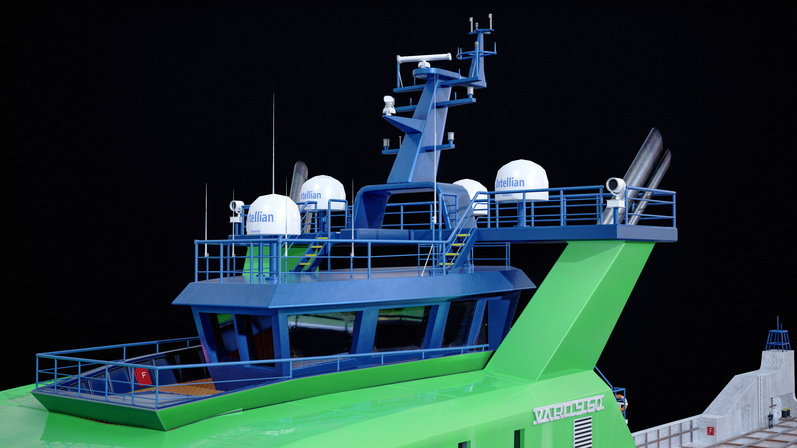 Multipurpose Vessel Usv Mothership Armada 7803 PBR - 3D Model by Locus ...