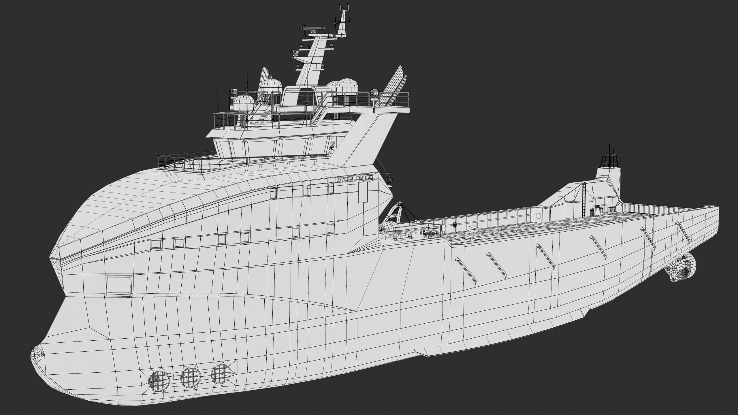 Multipurpose Vessel Usv Mothership Armada 7803 PBR - 3D Model by Locus ...