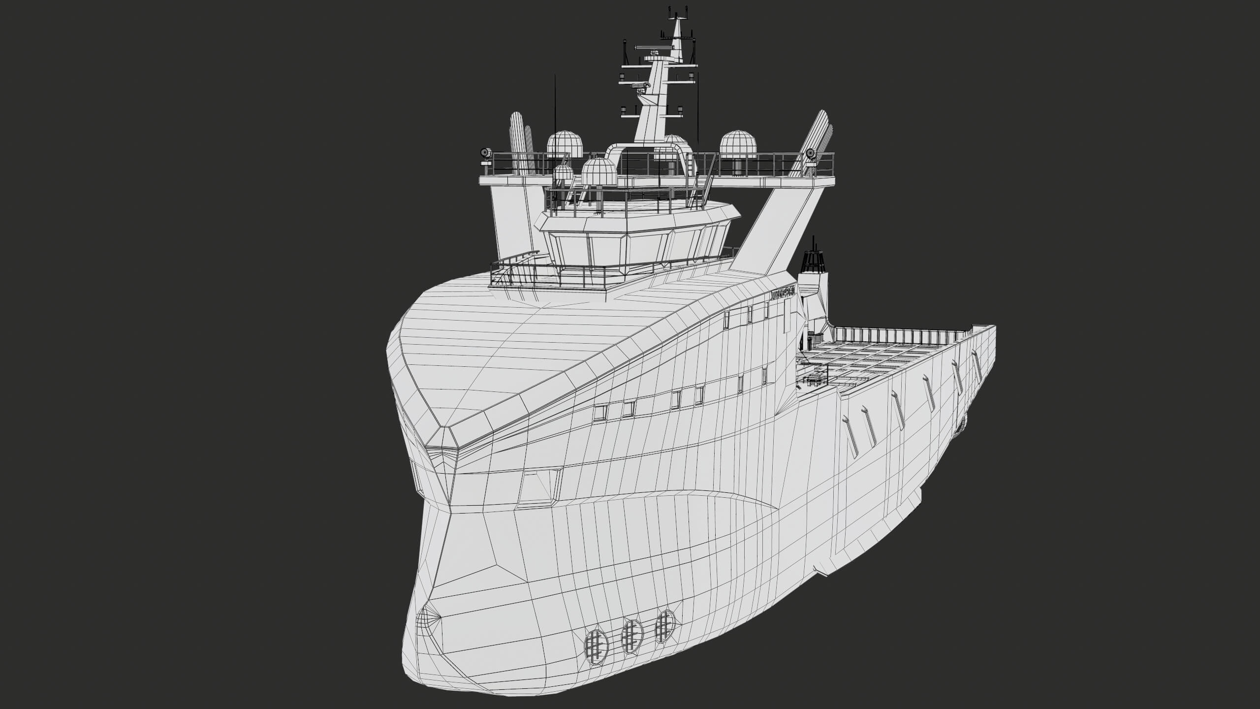 Multipurpose Vessel Usv Mothership Armada 7803 PBR - 3D Model by Locus ...