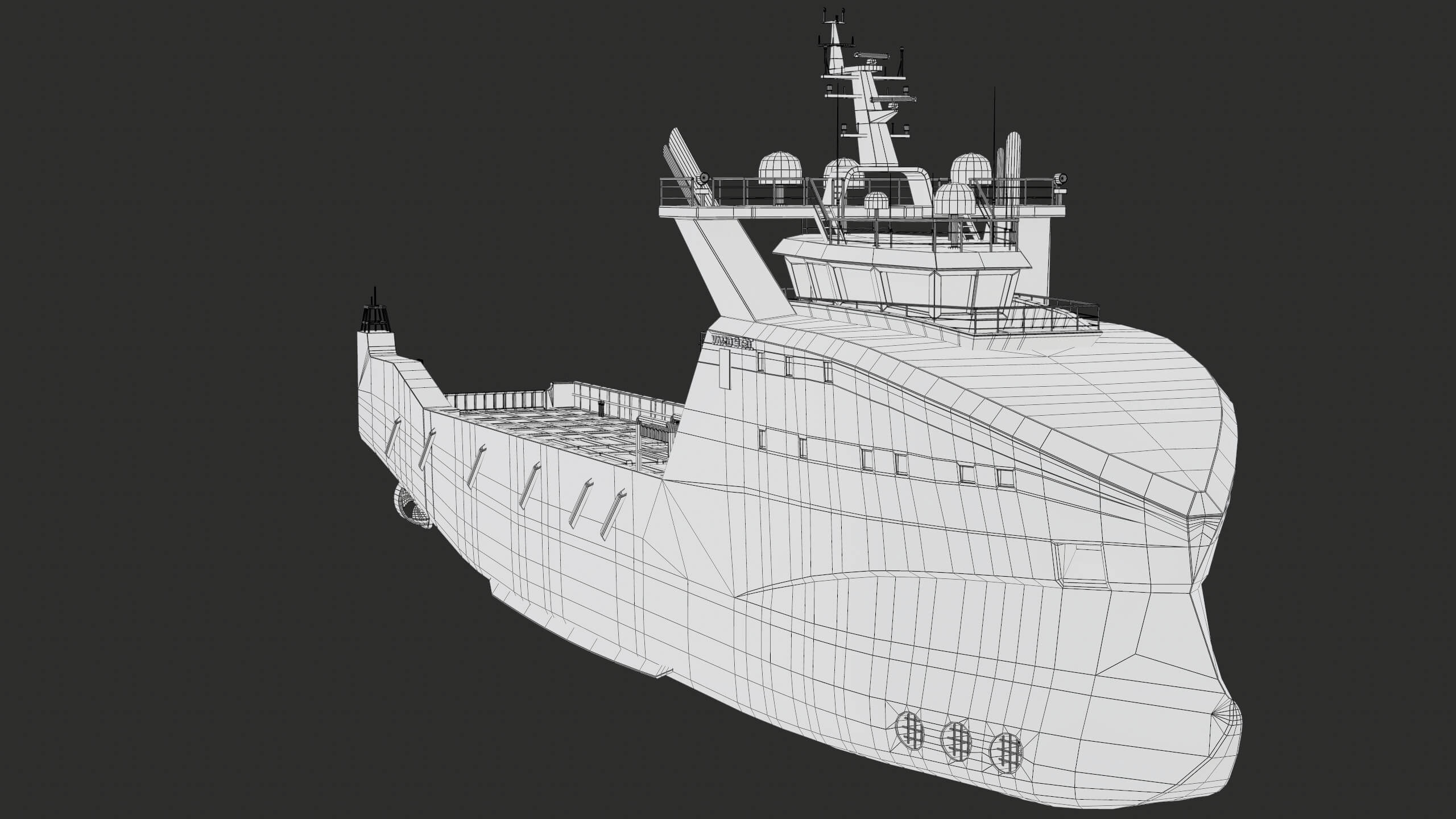 Multipurpose Vessel Usv Mothership Armada 7803 PBR - 3D Model by Locus ...
