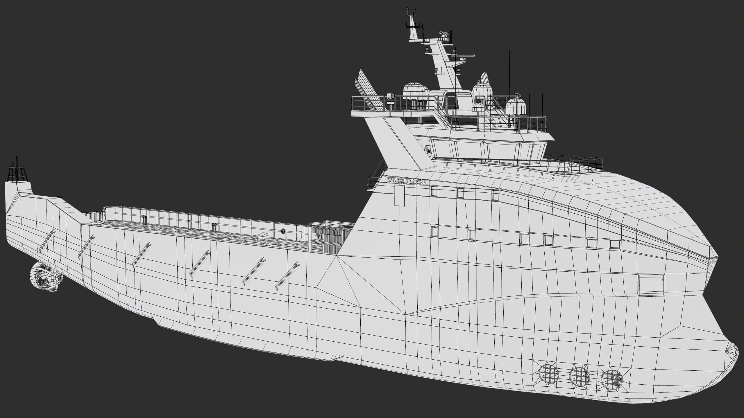 Multipurpose Vessel Usv Mothership Armada 7803 PBR - 3D Model by Locus ...