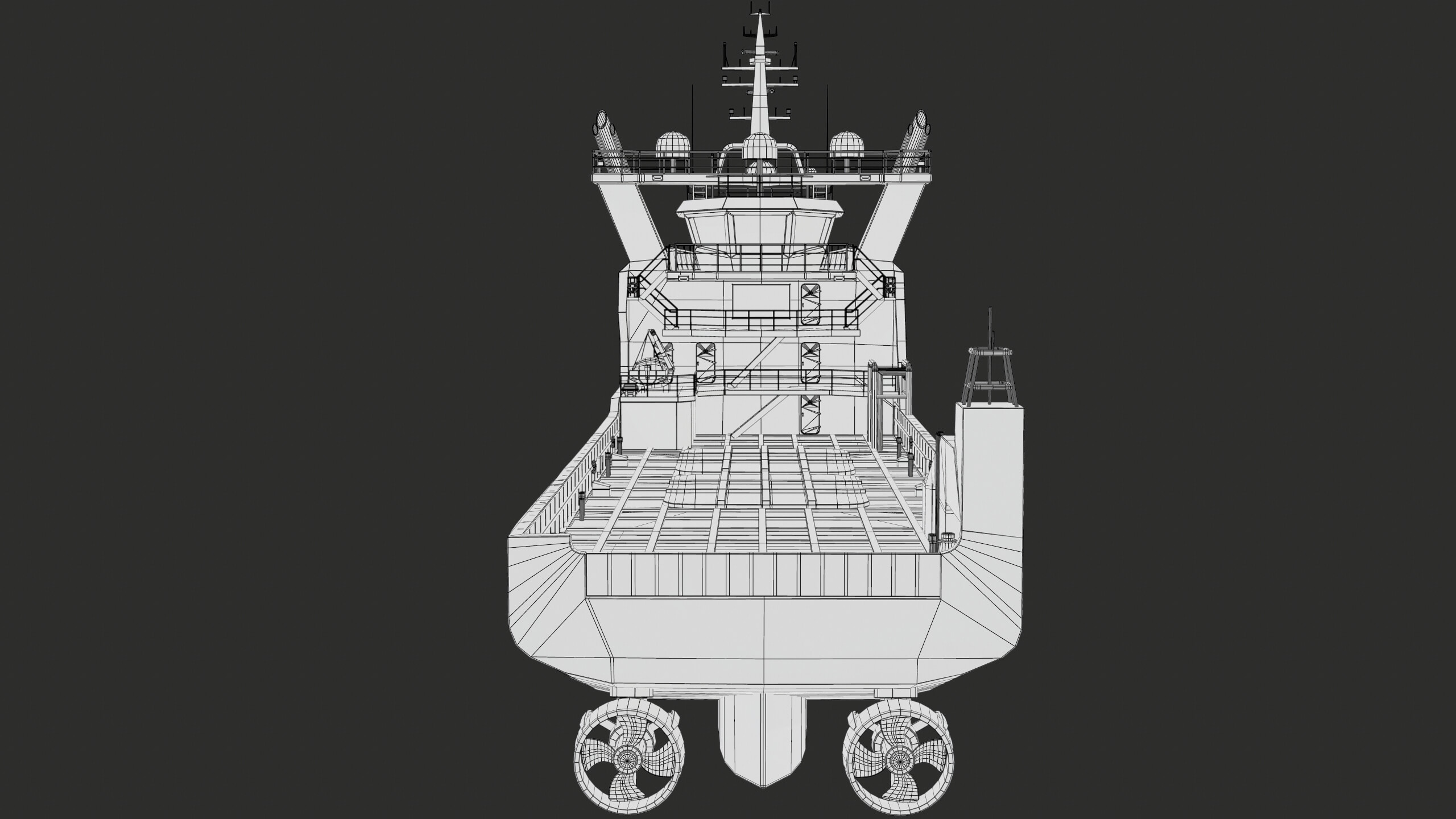 Multipurpose Vessel Usv Mothership Armada 7803 PBR - 3D Model by Locus ...