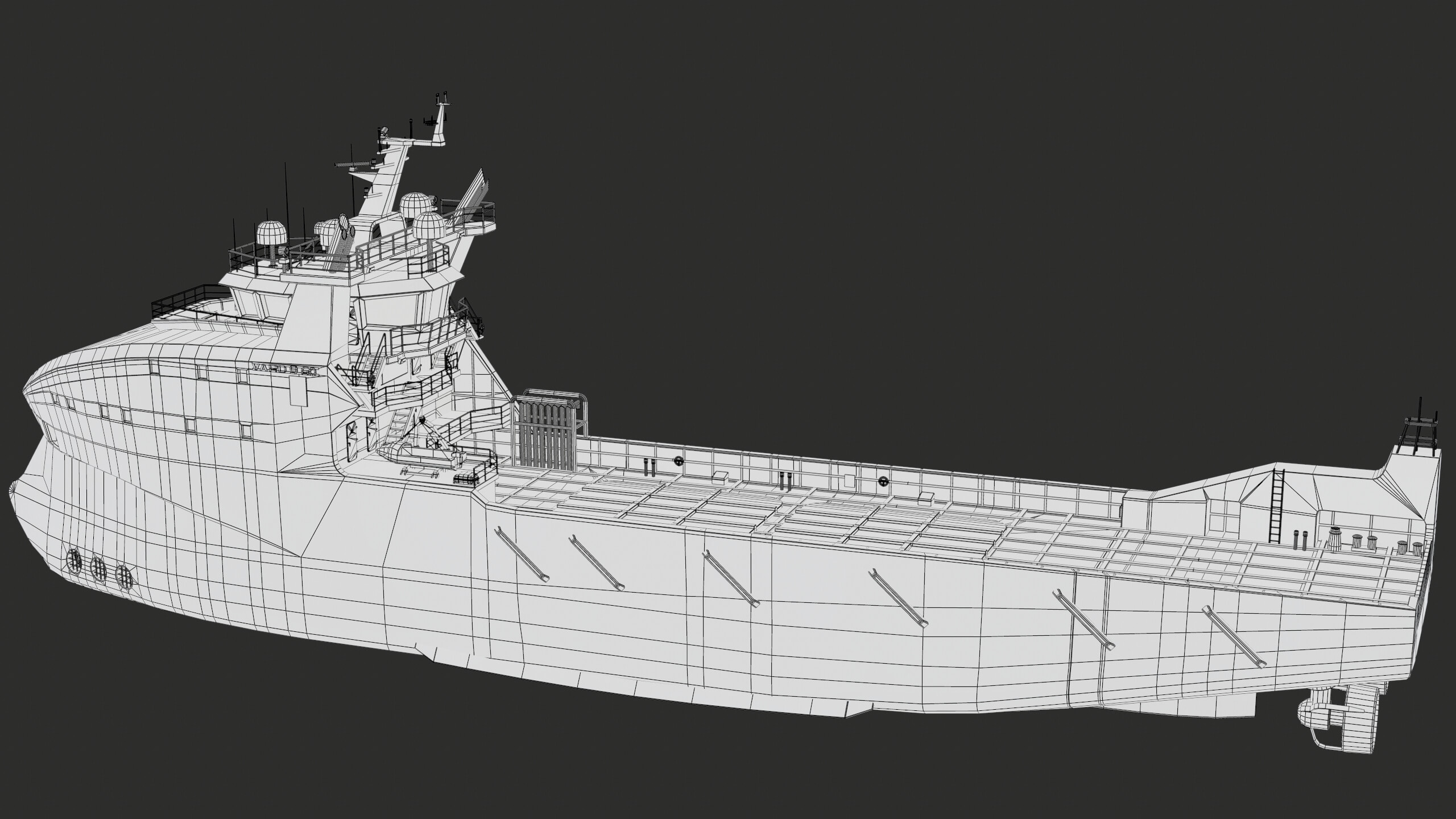 Multipurpose Vessel Usv Mothership Armada 7803 PBR - 3D Model by Locus ...