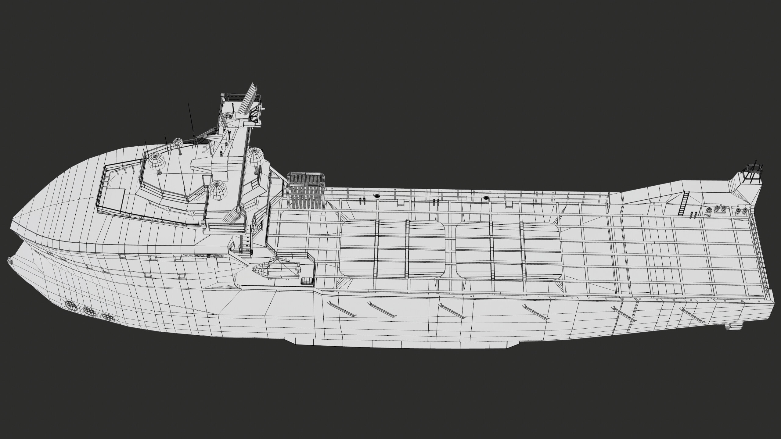Multipurpose Vessel Usv Mothership Armada 7803 PBR - 3D Model by Locus ...
