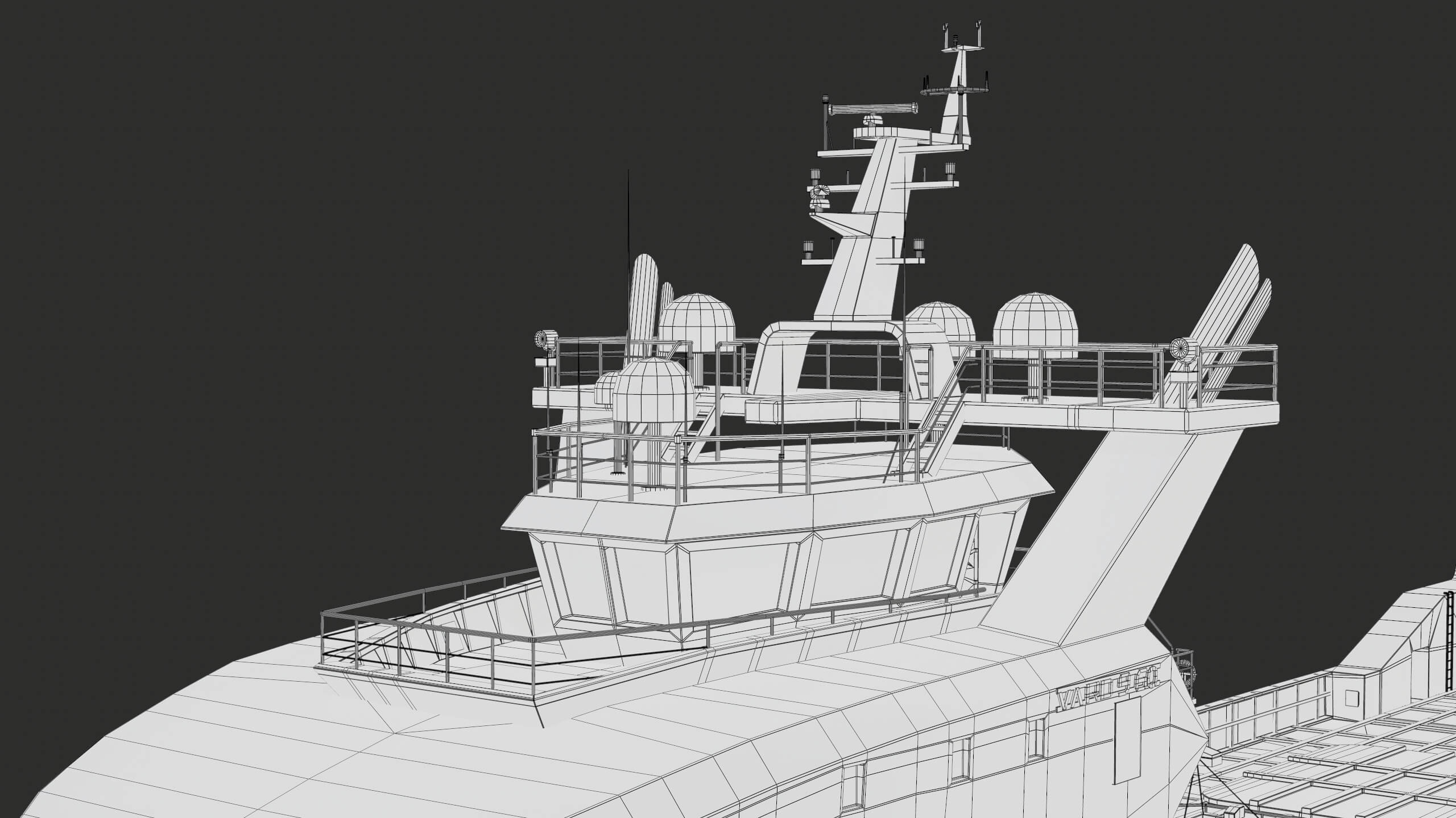 Multipurpose Vessel Usv Mothership Armada 7803 PBR - 3D Model by Locus ...