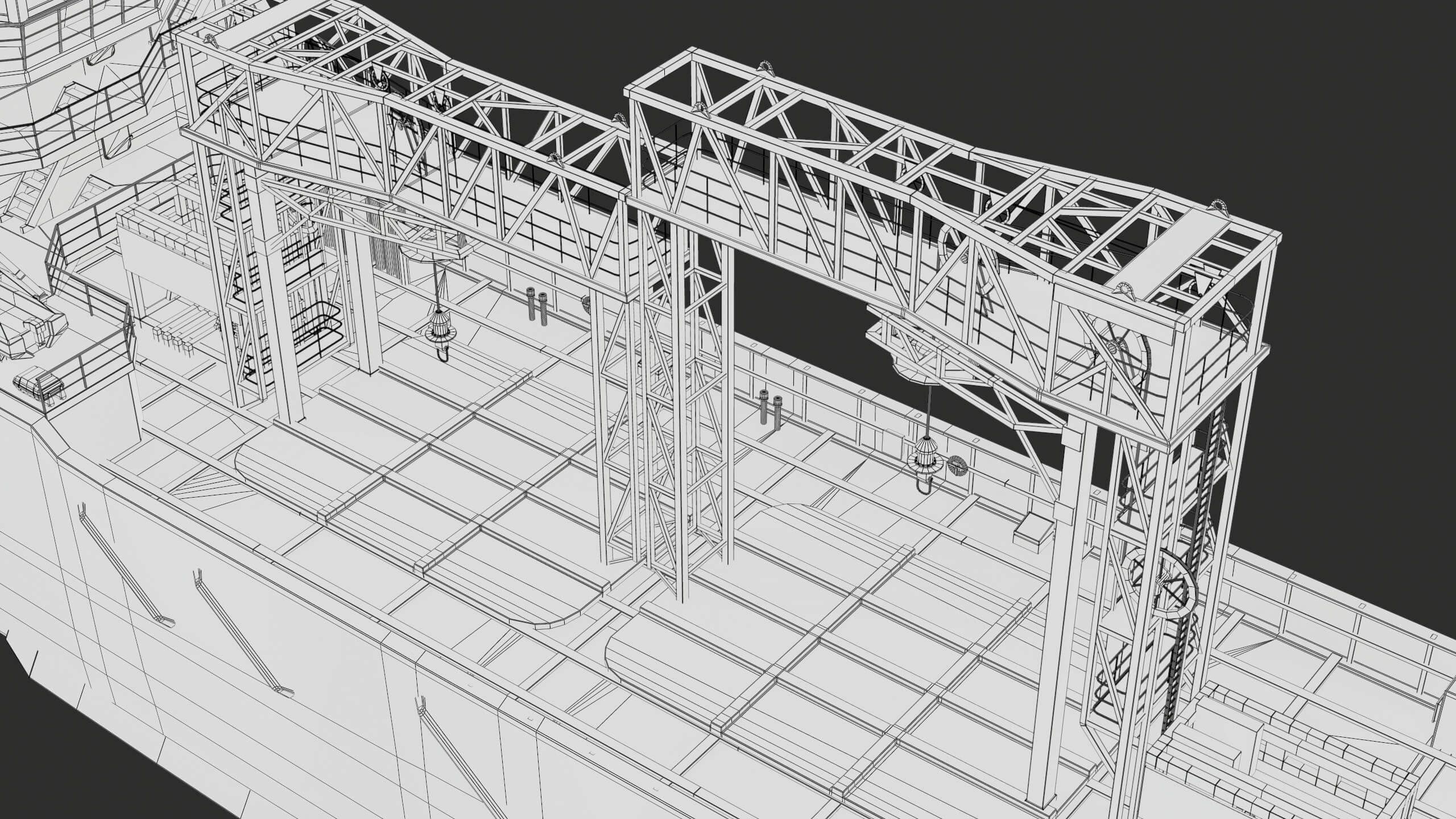 Multipurpose Vessel Usv Mothership Armada 7803 With Cranes - 3D Model ...
