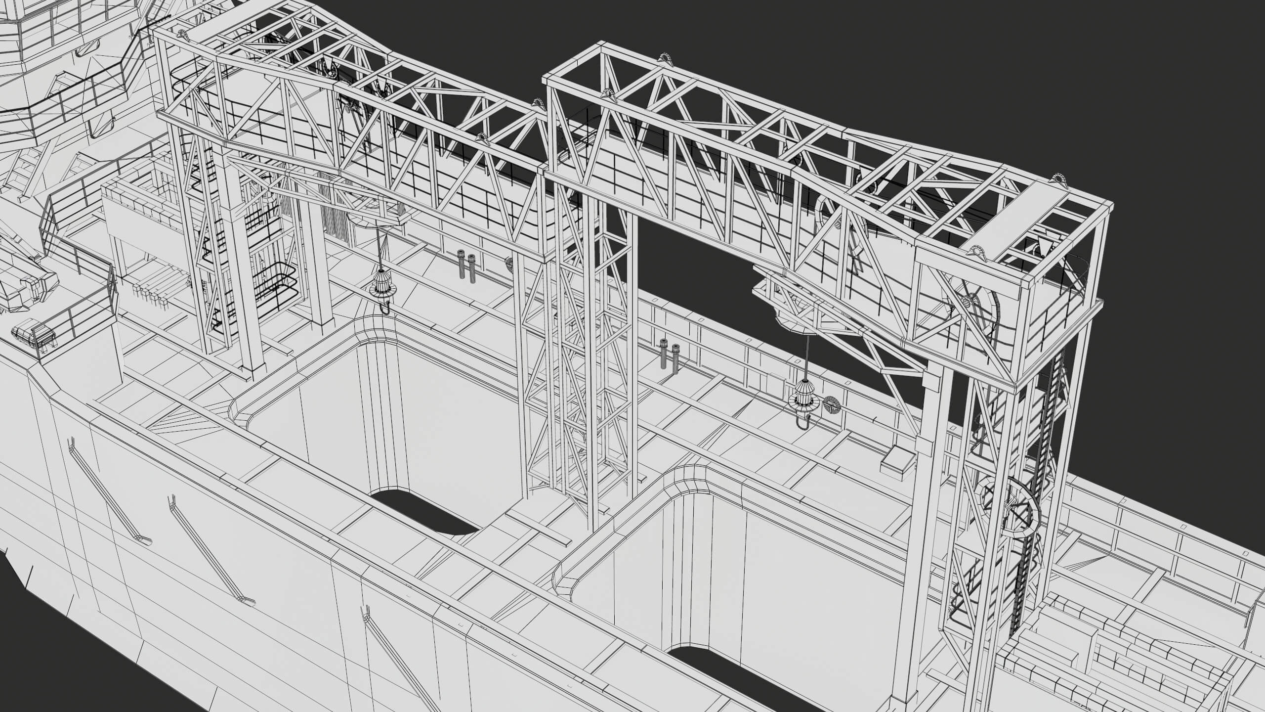 Multipurpose Vessel Usv Mothership Armada 7803 With Cranes - 3D Model ...