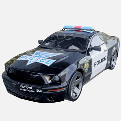 Police Car Game Ready PBR - 3D Model by Locus Models