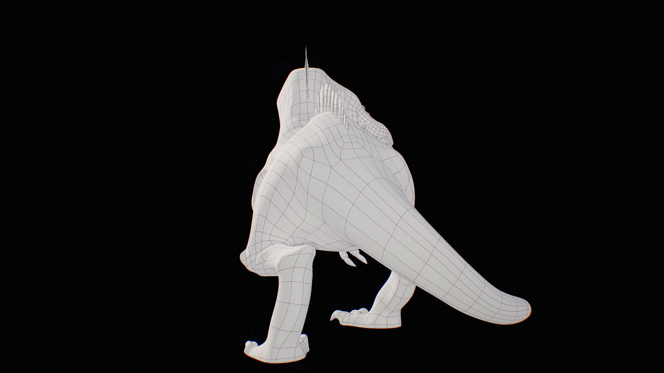 Rigged Alien Dinosaur Cartoon Game Ready - 3D Model by Locus Models