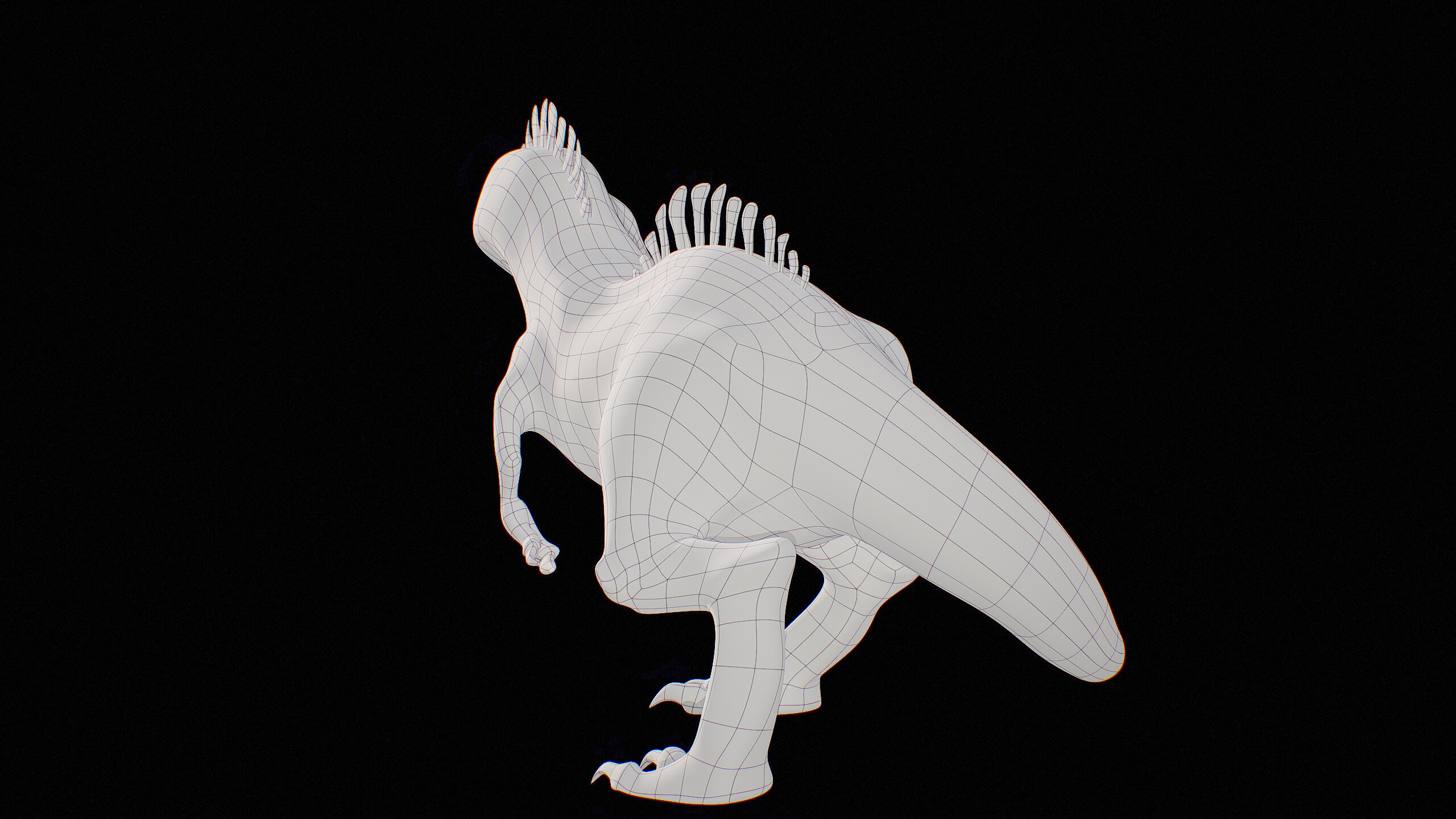 Rigged Alien Dinosaur Cartoon Game Ready - 3D Model by Locus Models