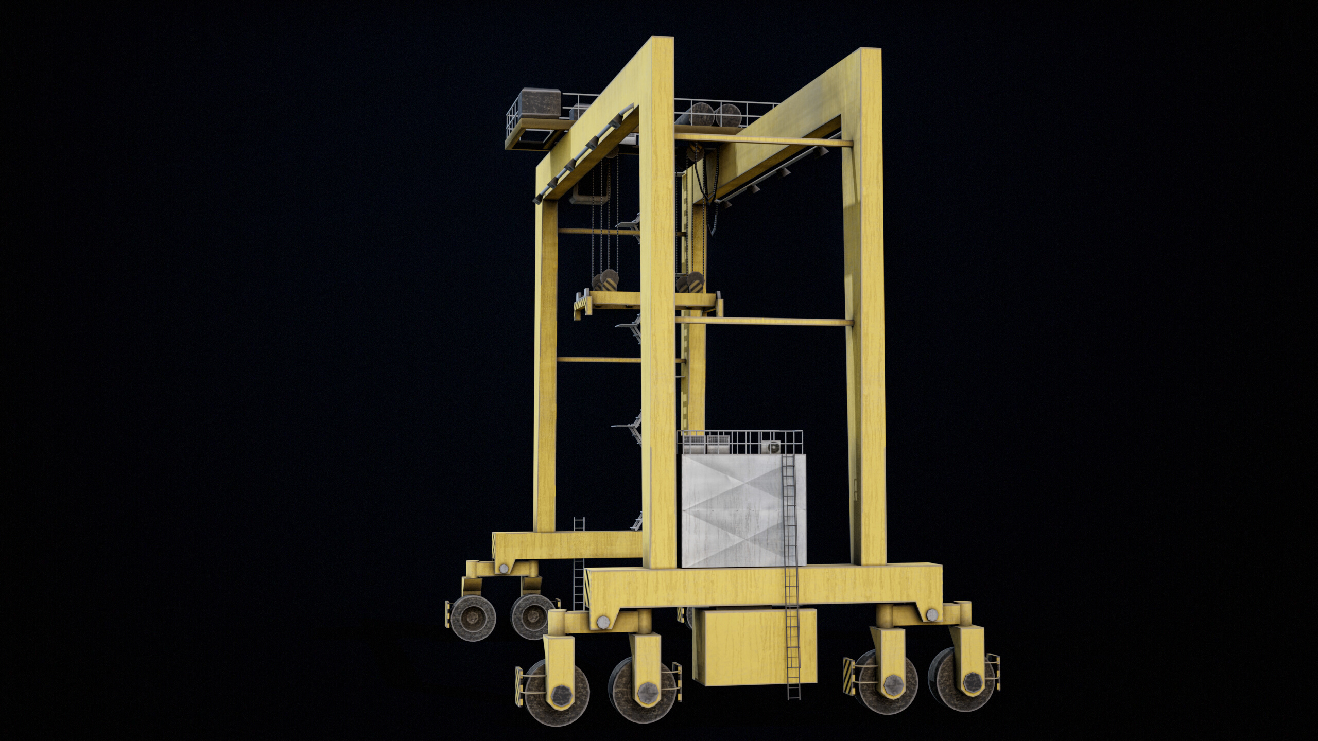 RTG Port Crane Game Ready PBR - 3D Model by Locus Models