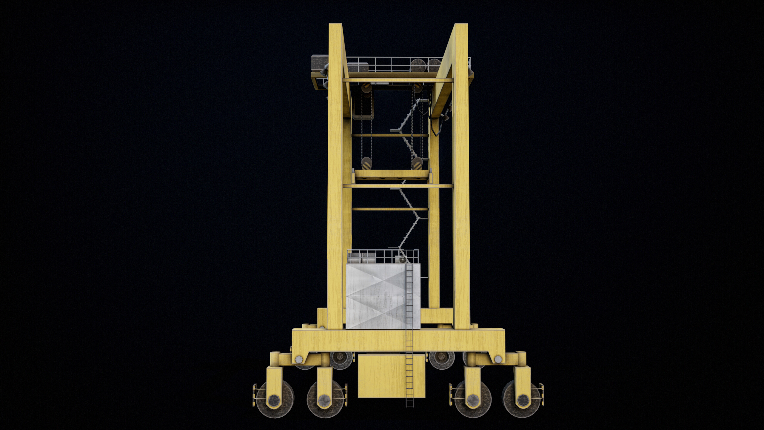 RTG Port Crane Game Ready PBR - 3D Model by Locus Models