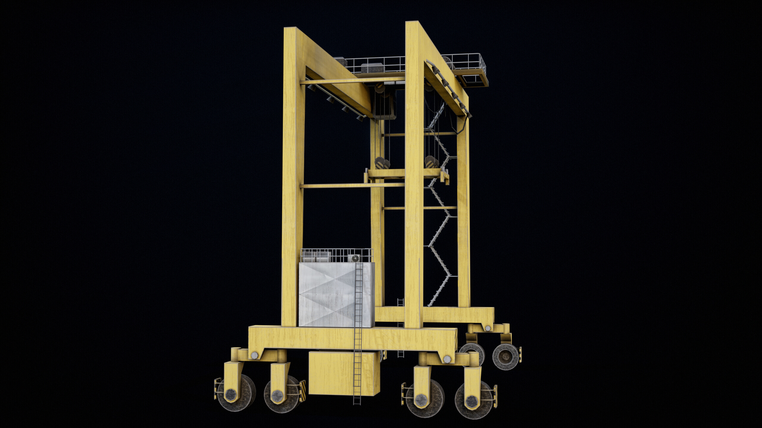 RTG Port Crane Game Ready PBR - 3D Model by Locus Models