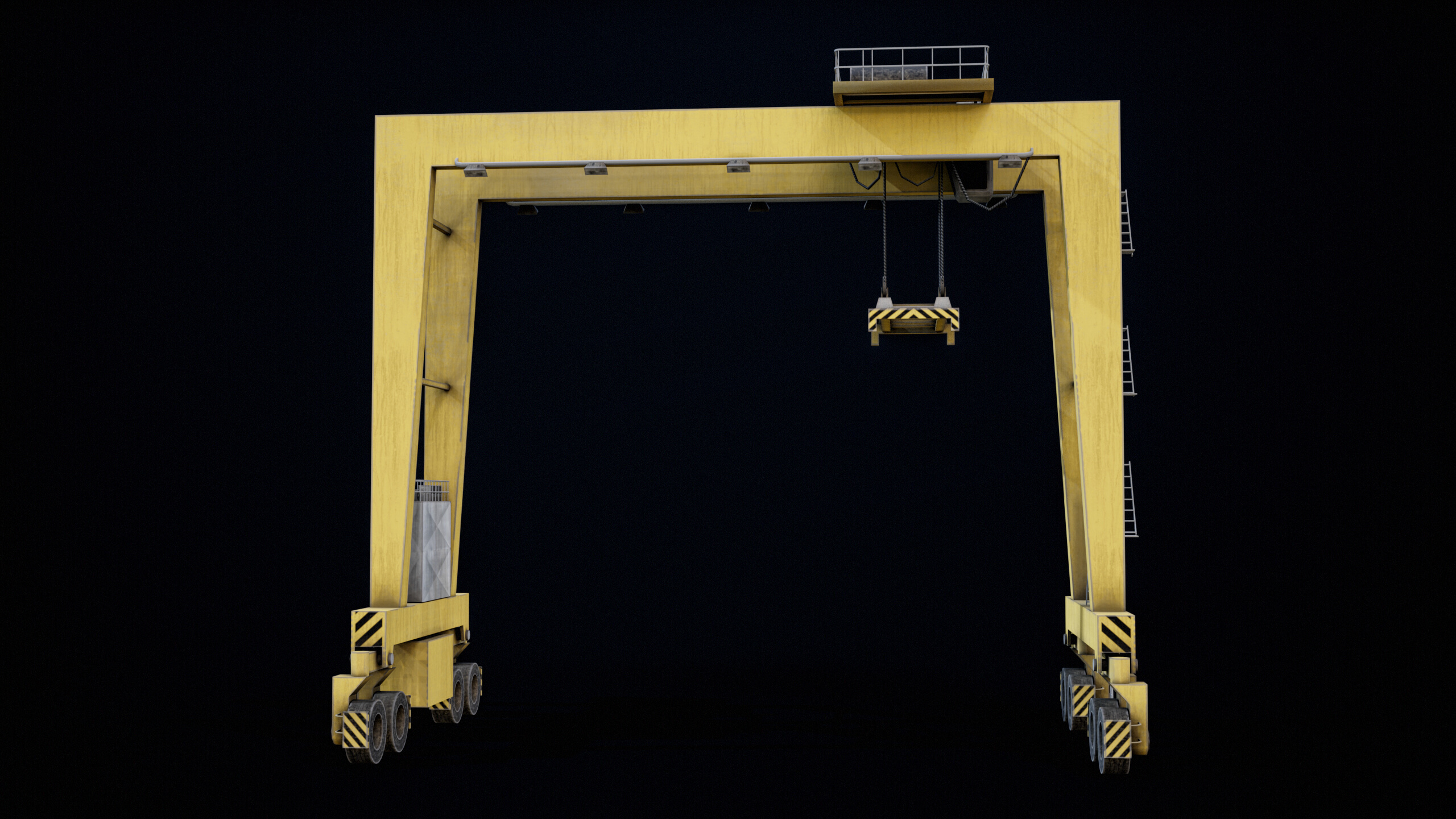 RTG Port Crane Game Ready PBR - 3D Model by Locus Models
