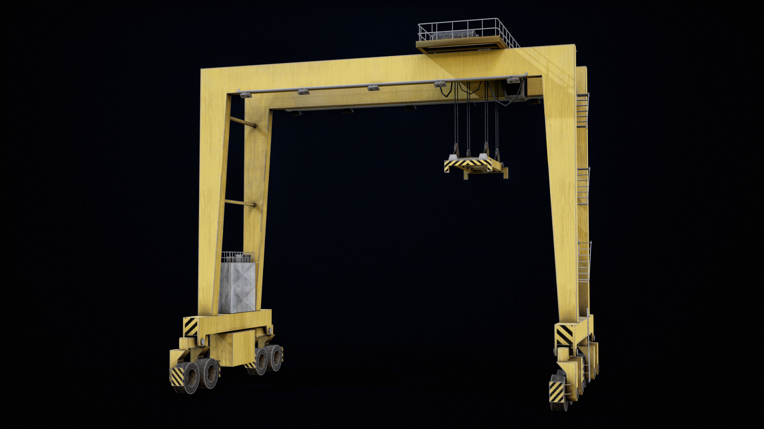 RTG Port Crane Game Ready PBR - 3D Model by Locus Models