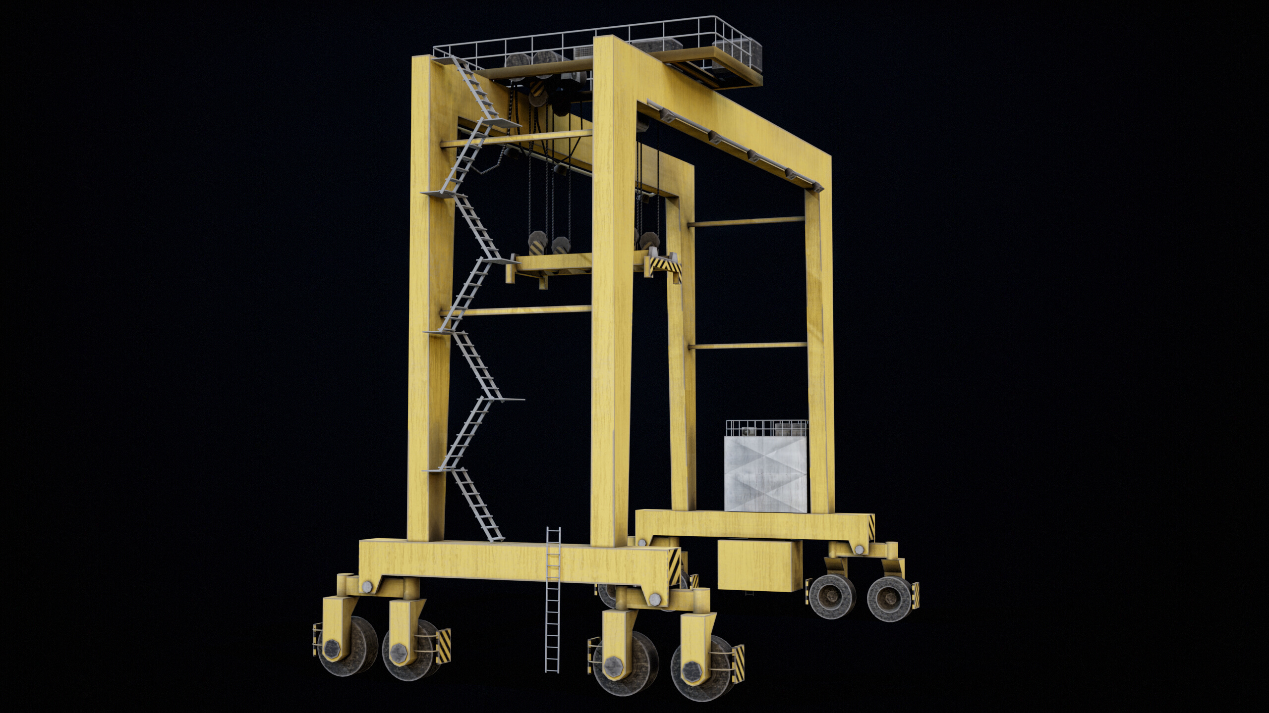 RTG Port Crane Game Ready PBR - 3D Model by Locus Models