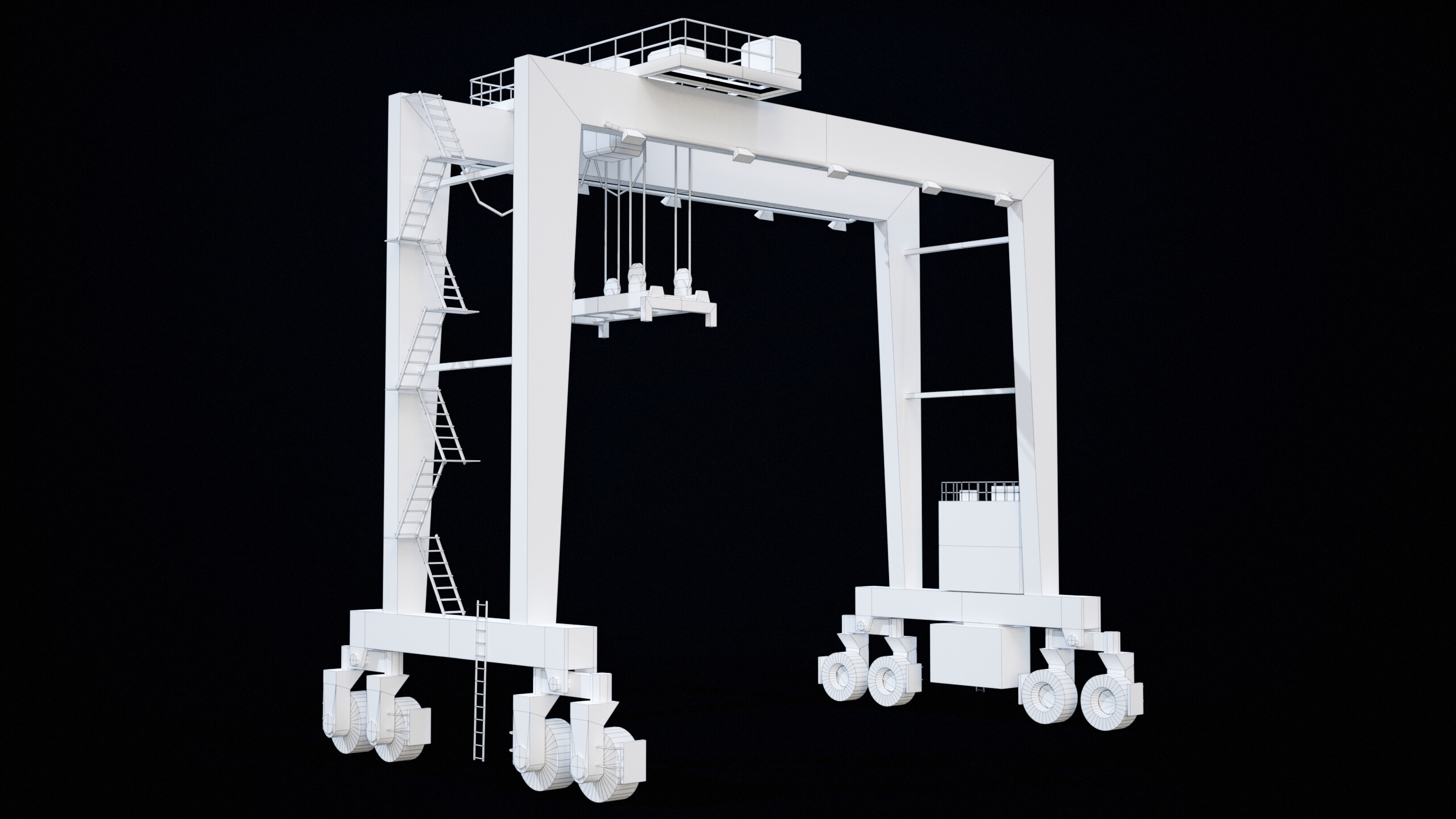 RTG Port Crane Game Ready PBR - 3D Model by Locus Models